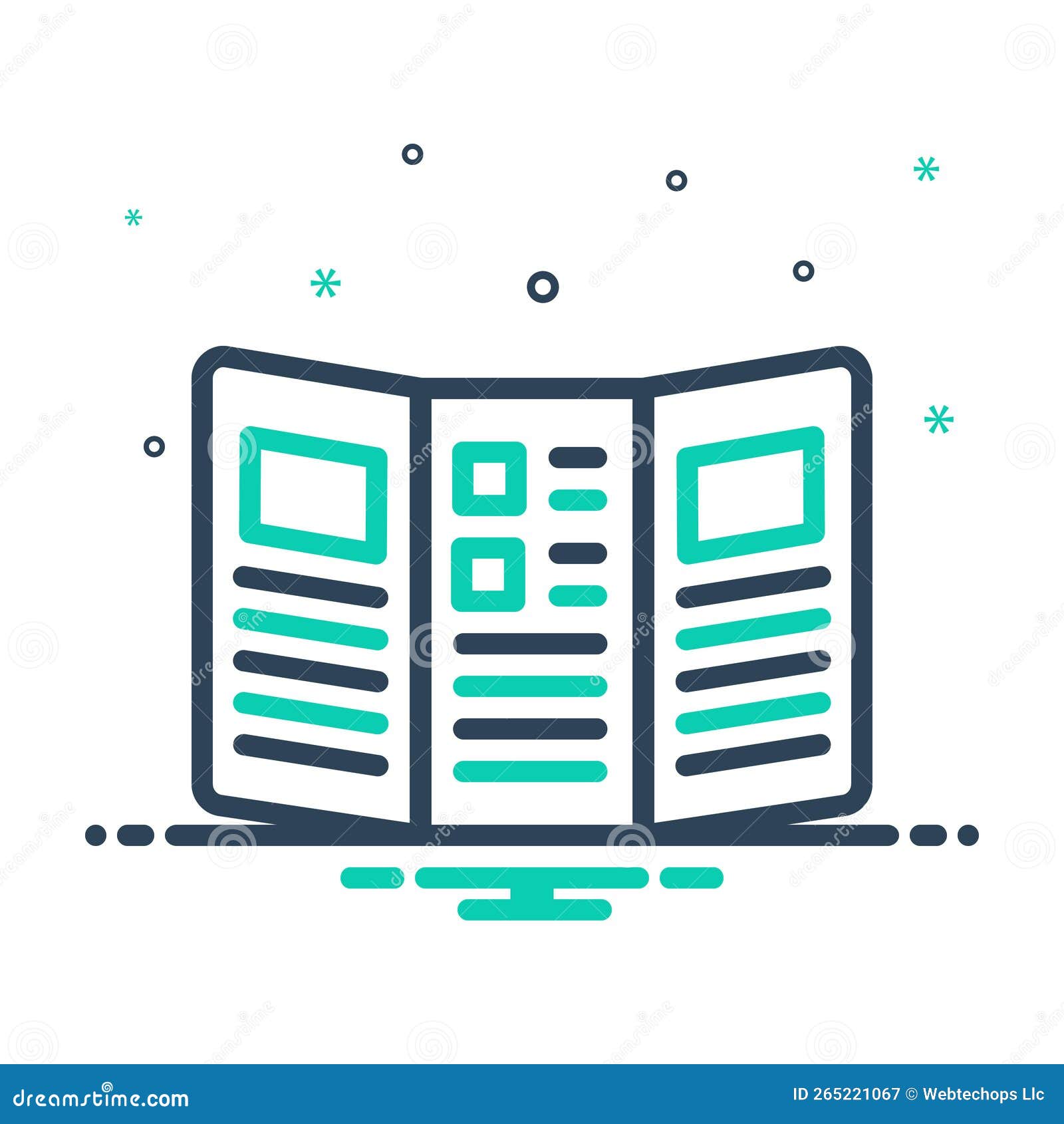 Mix Icon for Catalog, List and Index Stock Vector - Illustration of ...