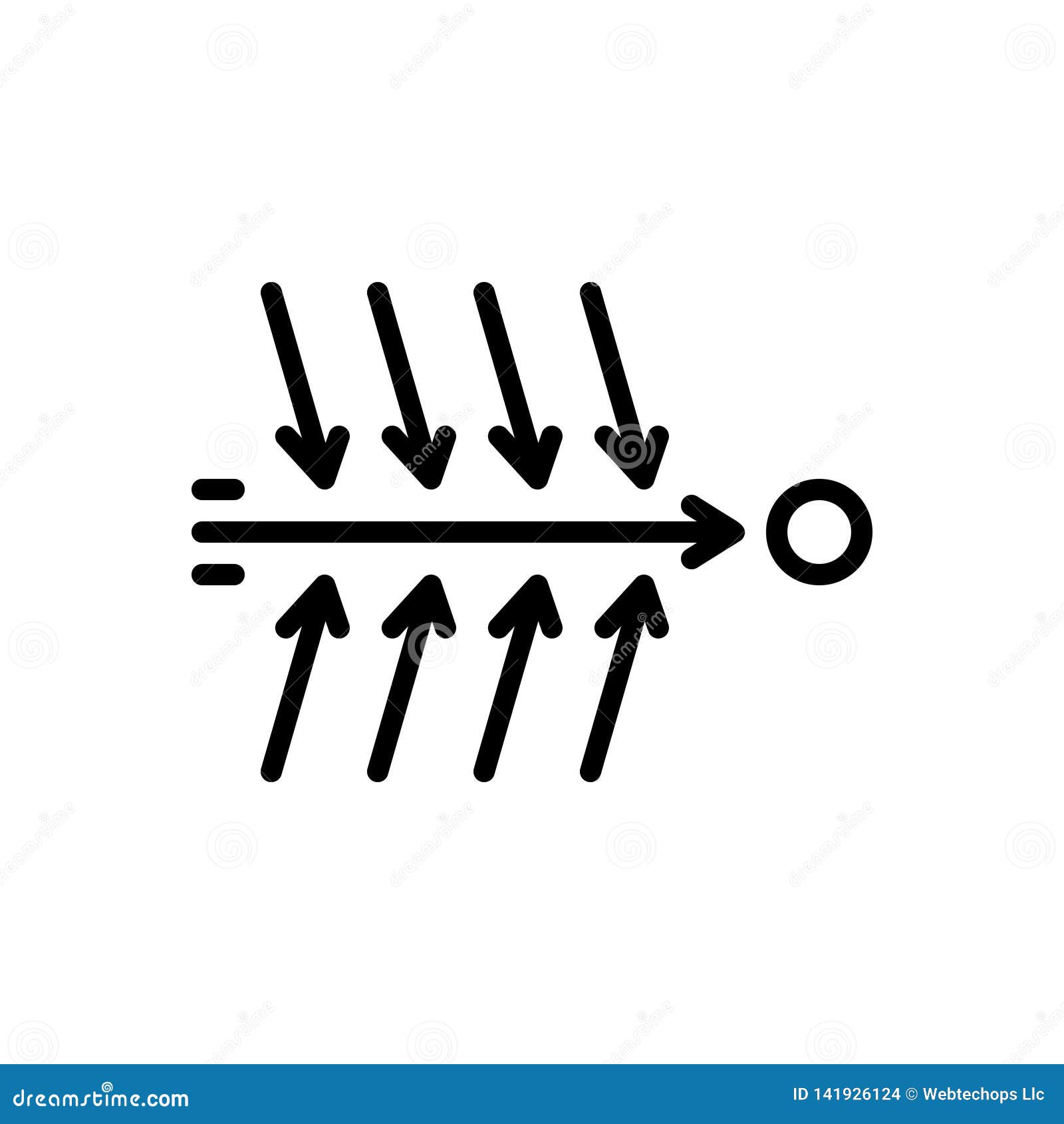 Black Line Icon for Cause, Solve, Reason and Problem Stock Vector ...