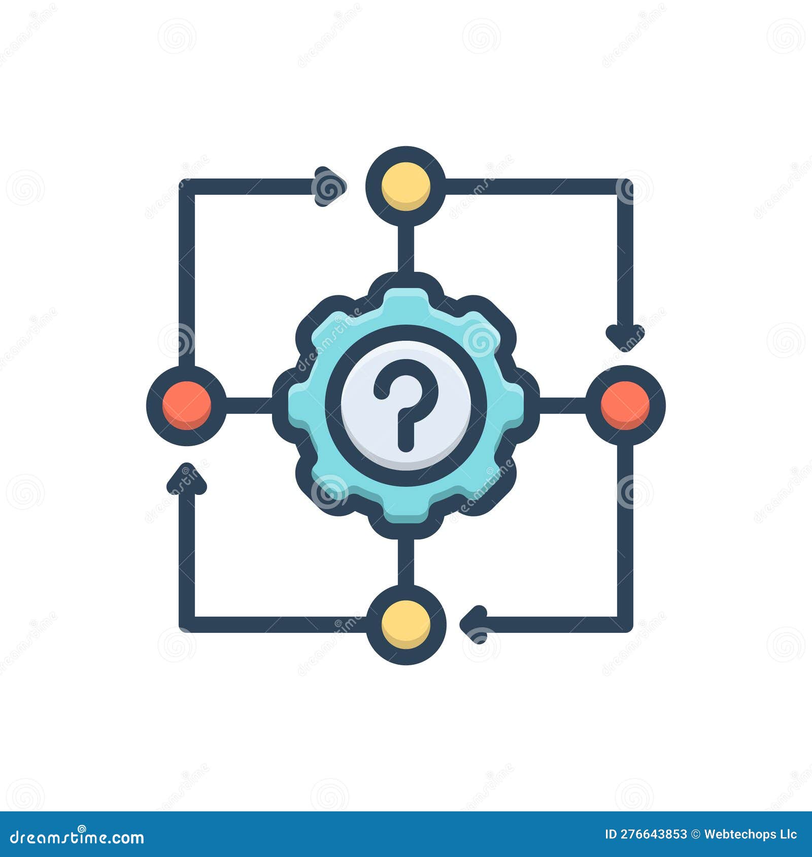 Color Illustration Icon for Causes, Reason and Problem Stock ...