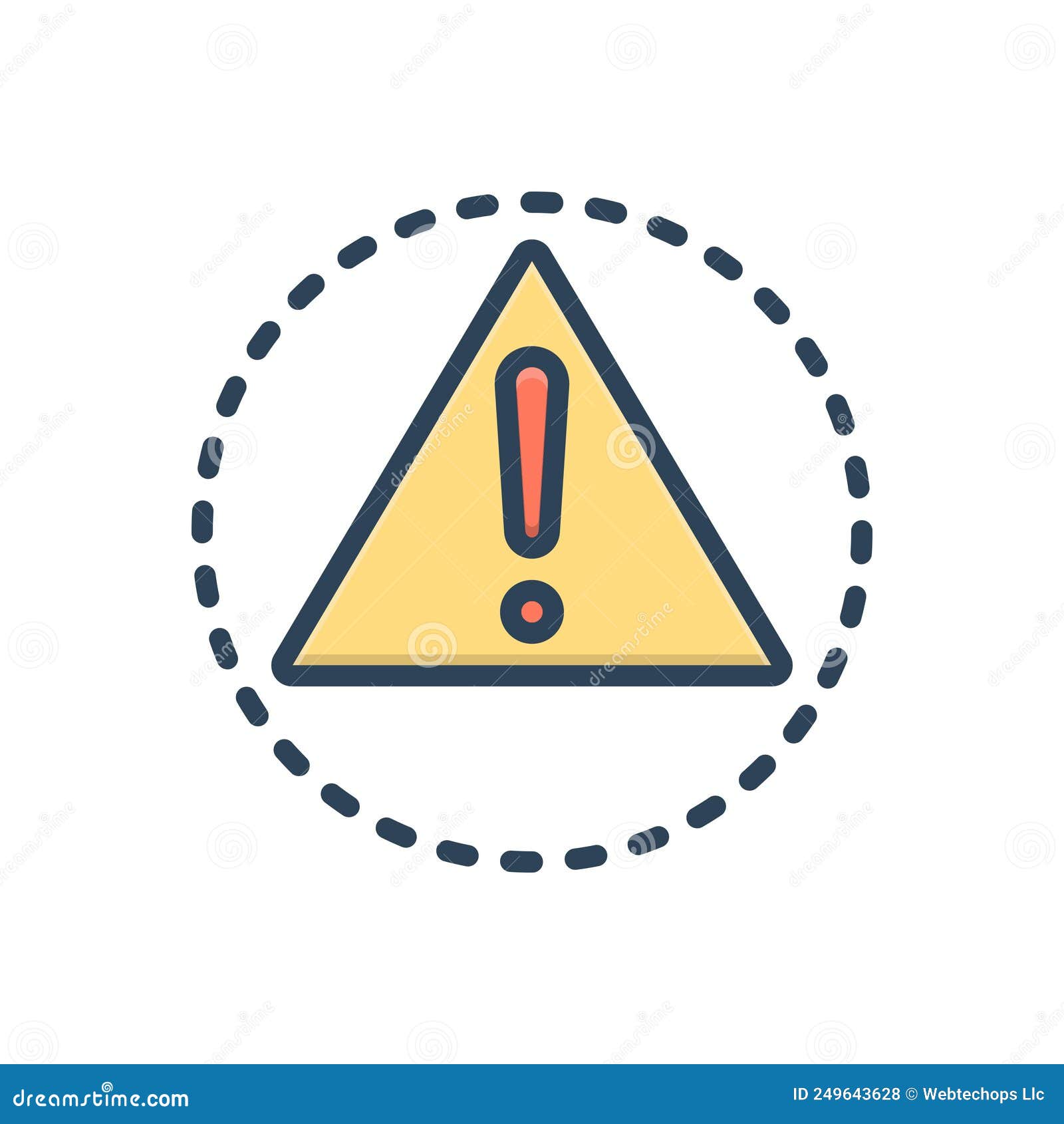 Color Illustration Icon for Caution, Warning and Alert Stock Vector ...