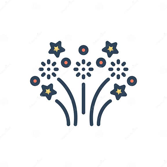 Color Illustration Icon for Celebration, Celebrate and Function Stock ...