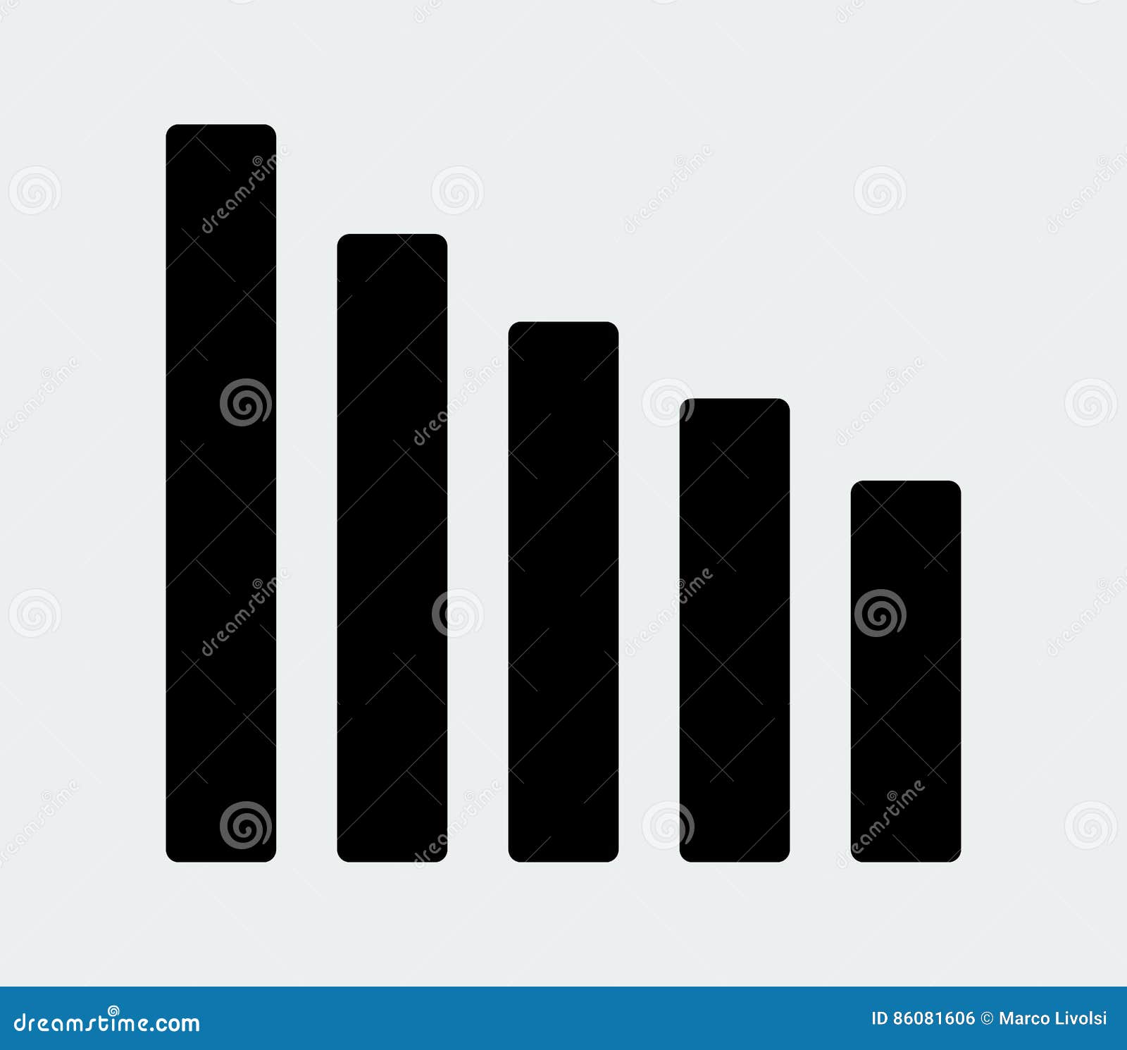 Icon Cell Signal Illustrated Stock Illustration - Illustration of ...