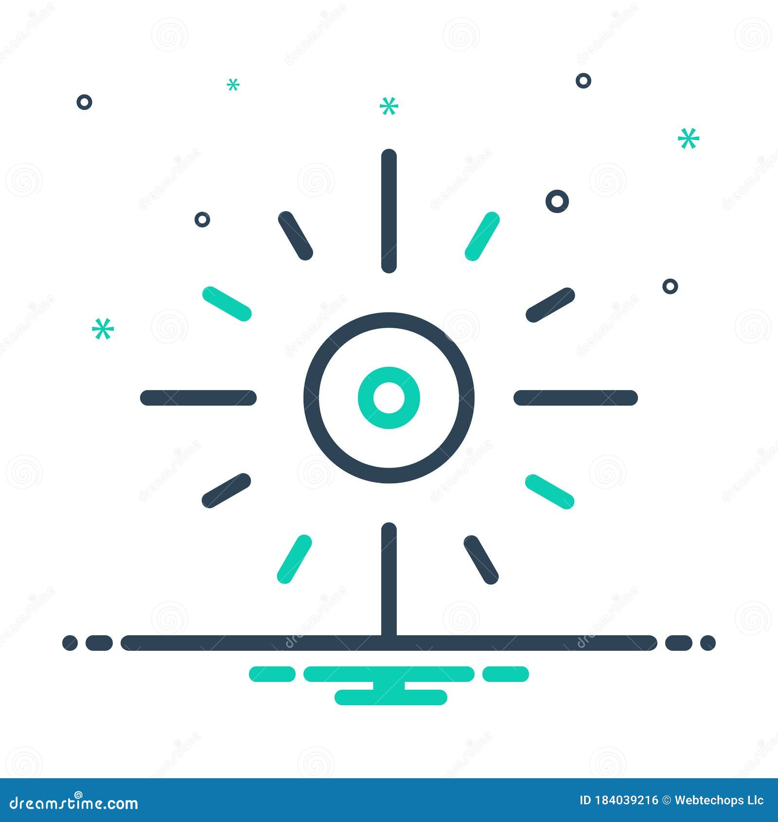 Mix Icon for Center, Focus and Core Stock Vector - Illustration of ...