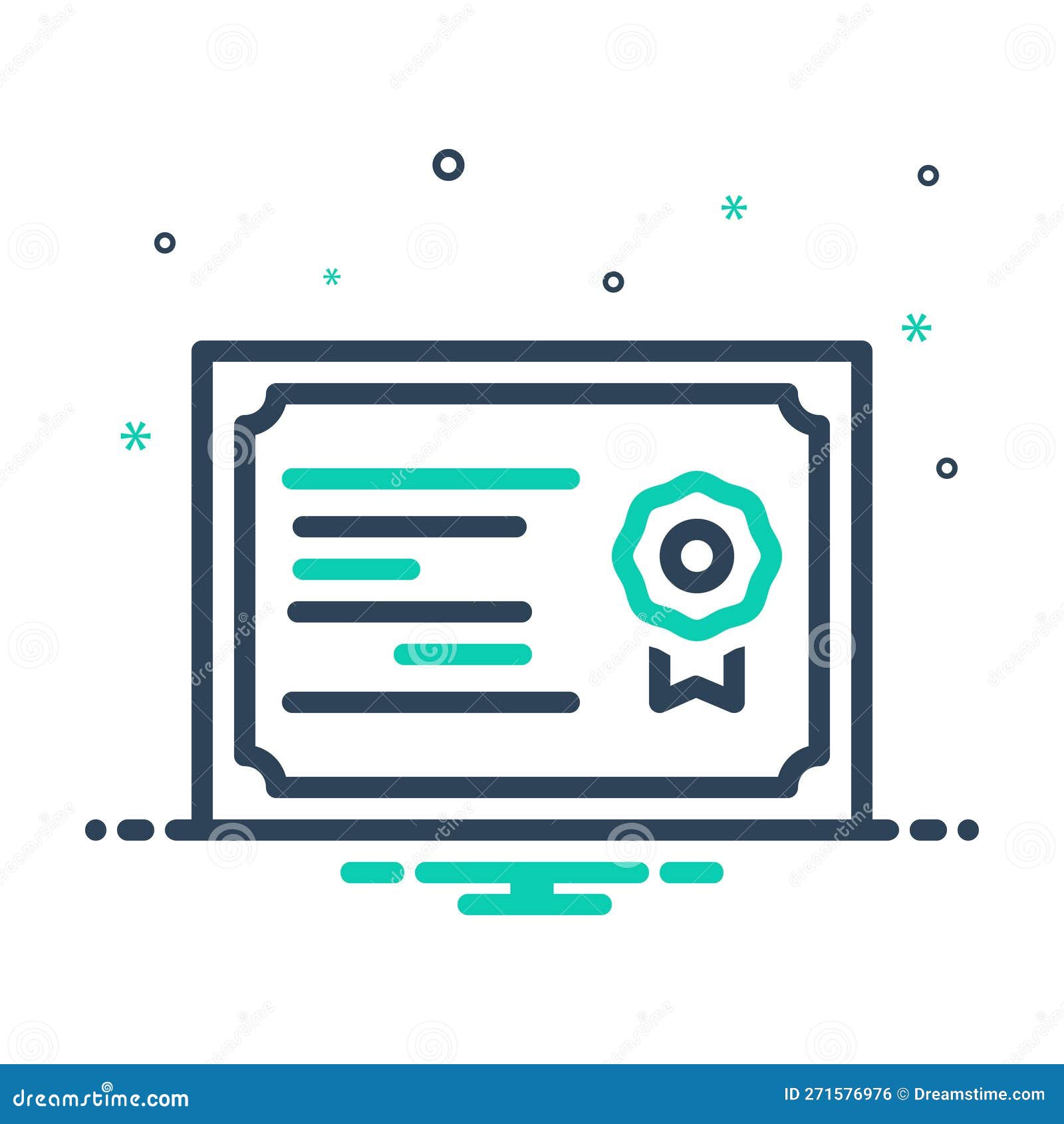 Mix Icon for Certification, Achievement and Certificate Stock Vector ...