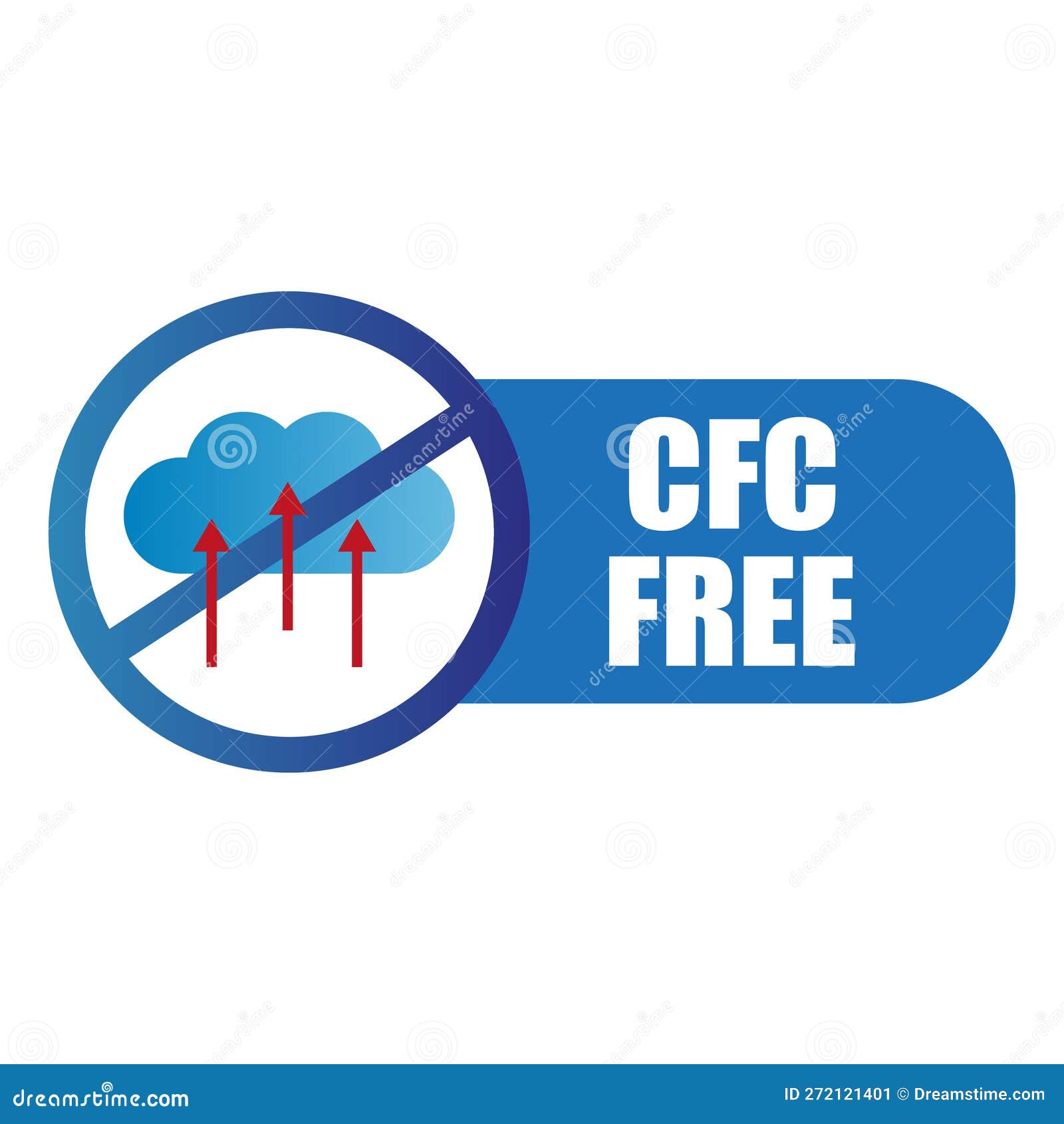 Icon with Cfc Free. Design Element. Vector Illustration Stock Vector ...