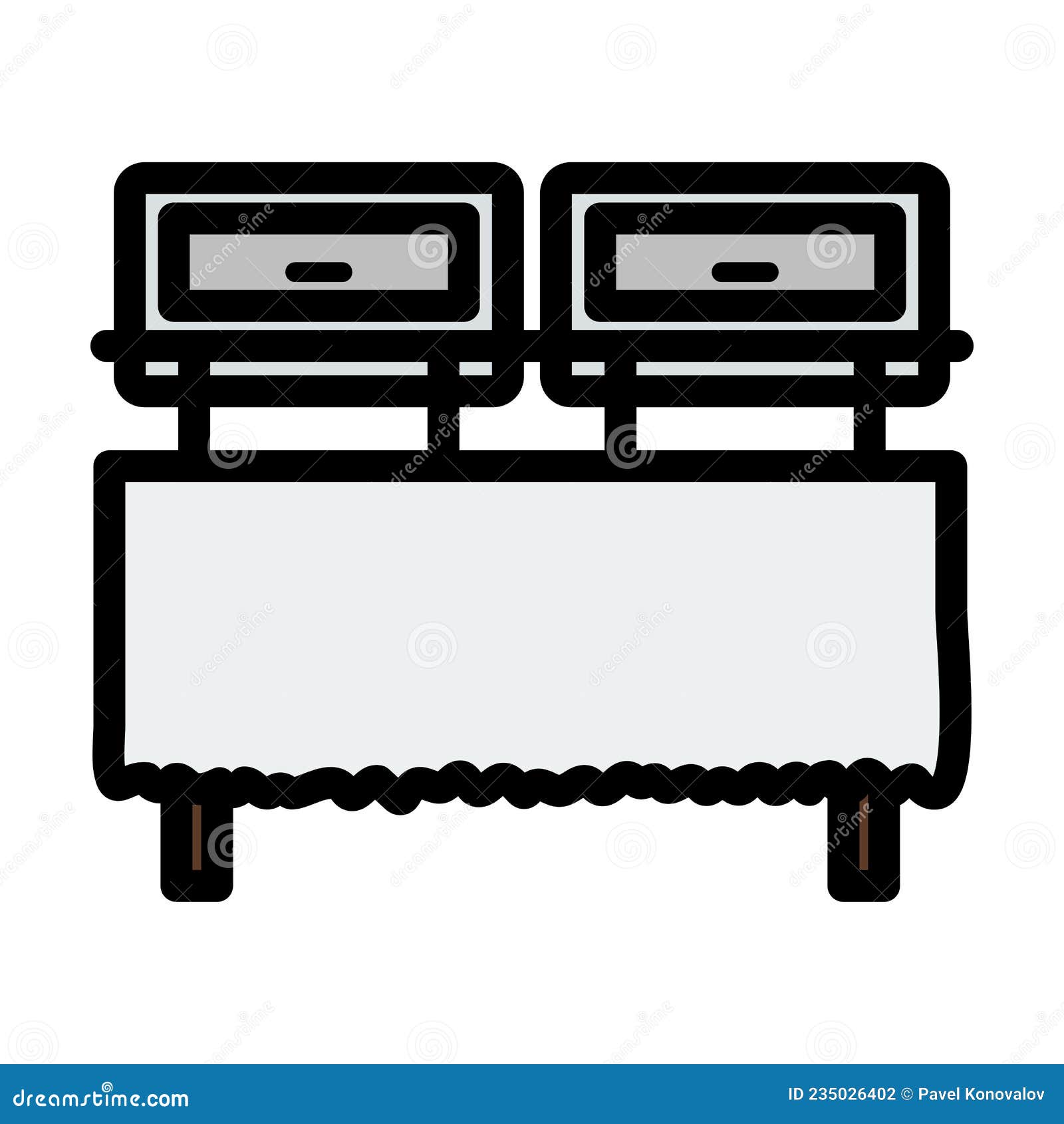 Icon of Chafing Dish stock vector. Illustration of buffet - 235026402