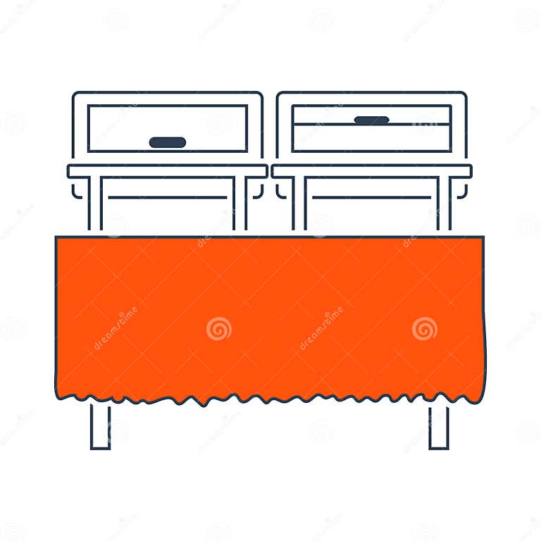 Icon of Chafing Dish stock vector. Illustration of color - 145093237
