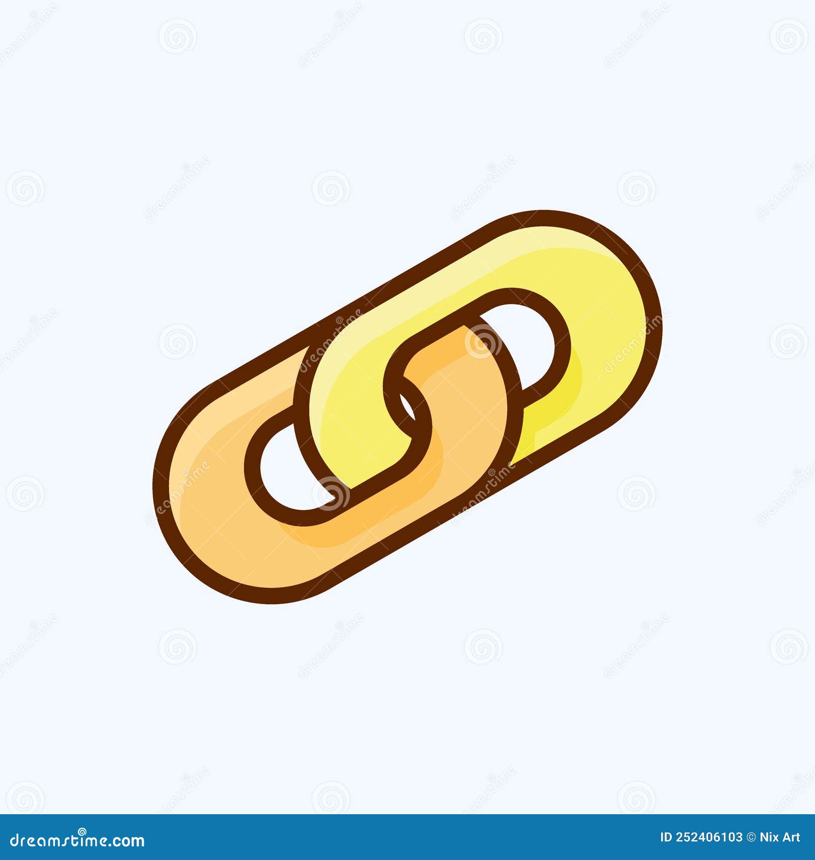 Icon Chain Link. Suitable for Security Symbol. Flat Style. Simple ...