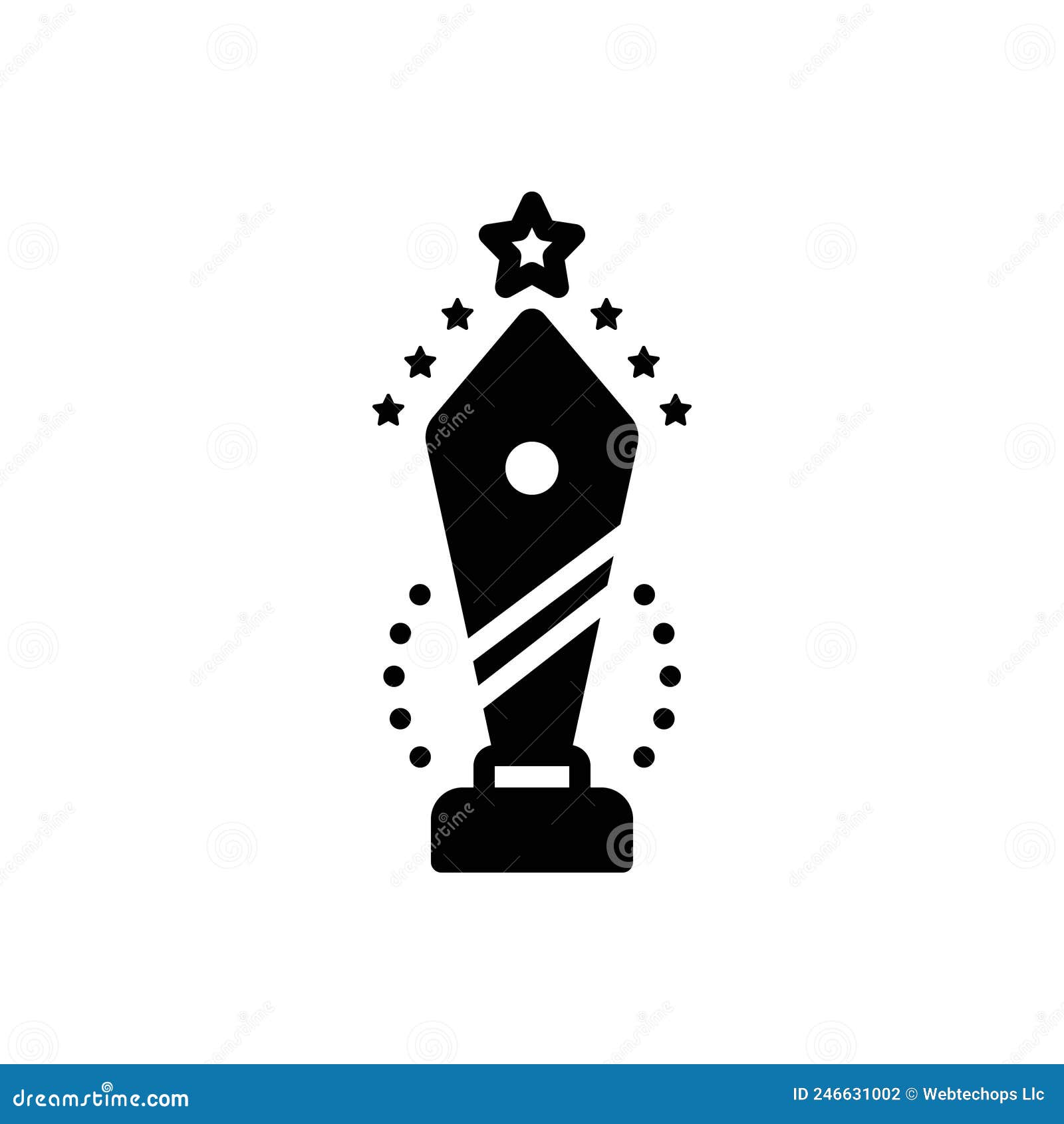 Black Solid Icon for Champion, Winner and Victory Stock Vector ...