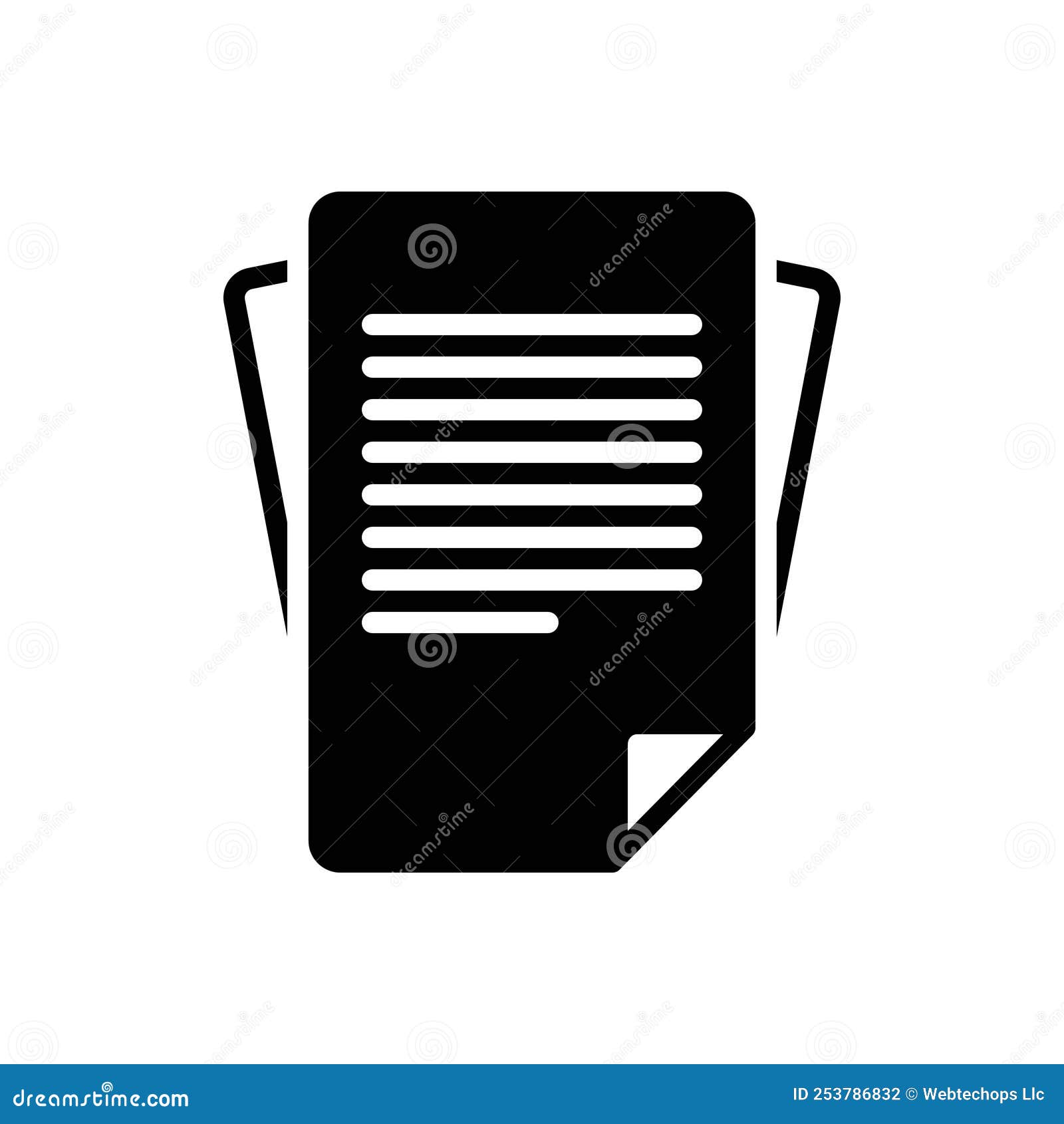 Black Solid Icon for Chapters, Section and Division Stock Illustration ...