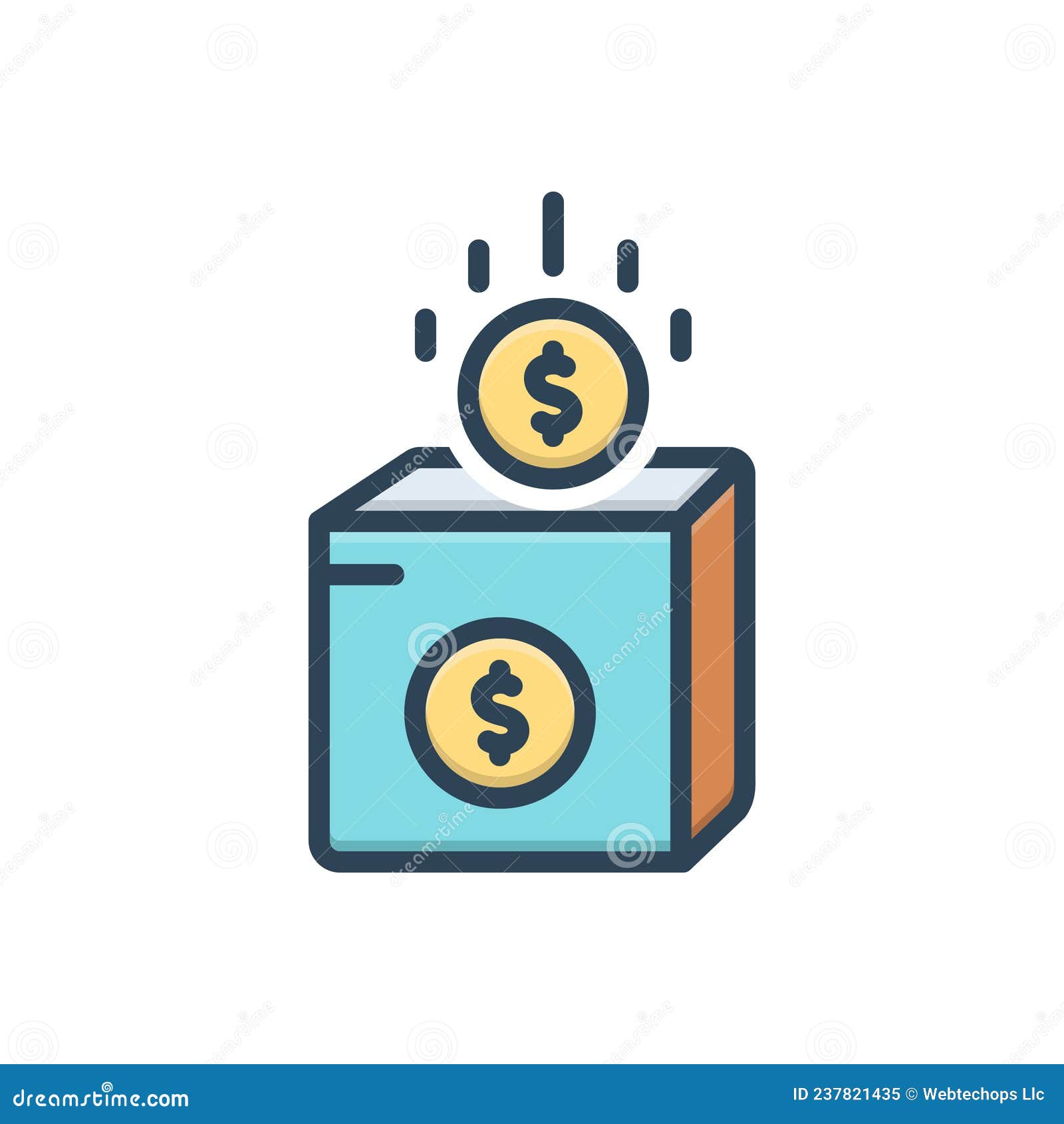 Color Illustration Icon for Charity, Contribution and Helpful Stock ...