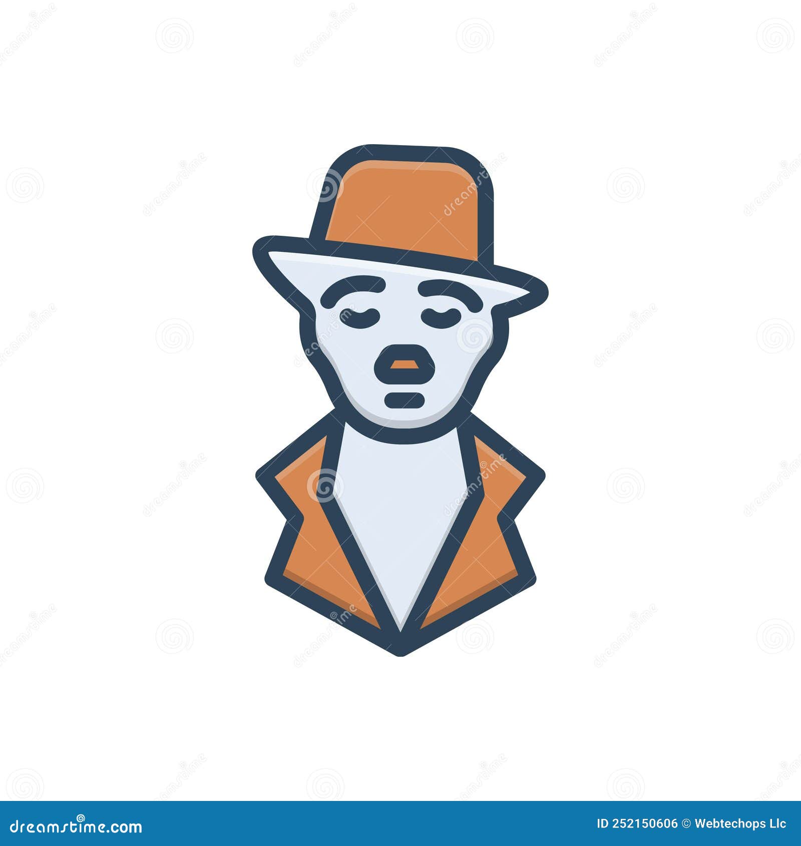 Color Illustration Icon for Charlie, Chaplin and Moustache Stock Vector ...