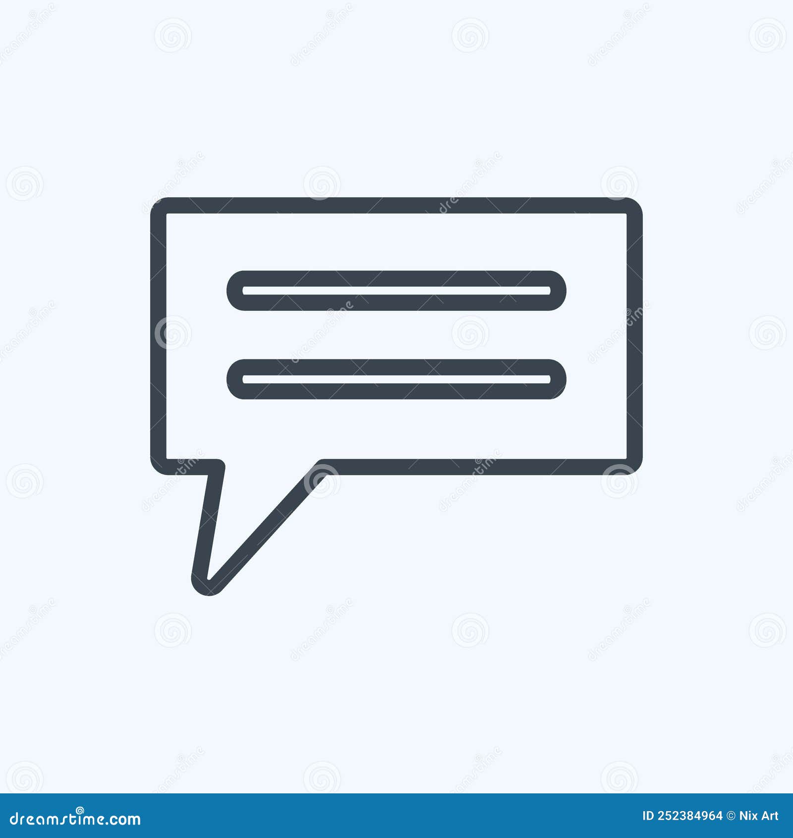 Icon Chat Bubble. Suitable for Education Symbol. Line Style. Simple ...