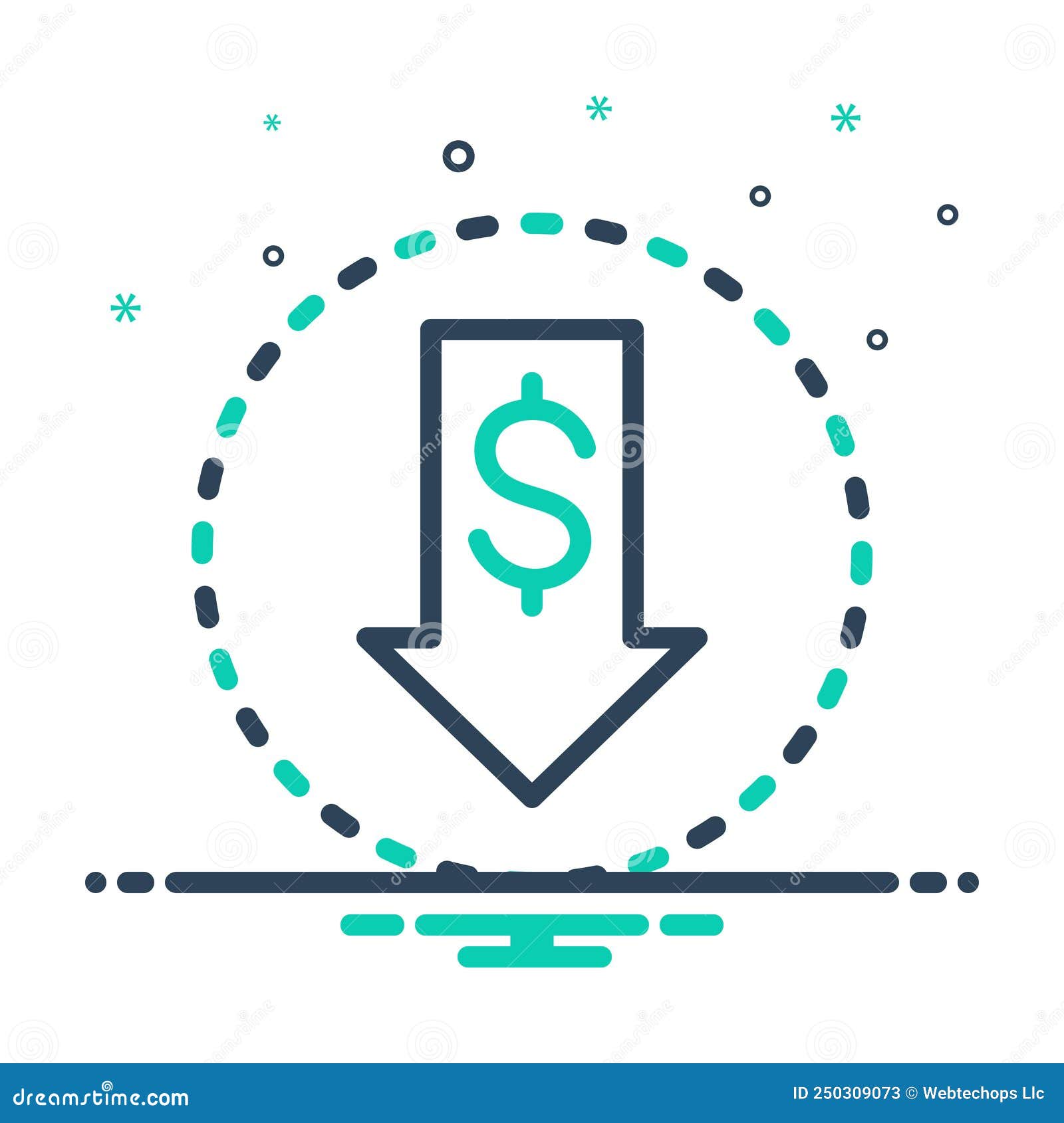 Mix Icon for Cheaper, Inexpensive and Budget Stock Illustration ...