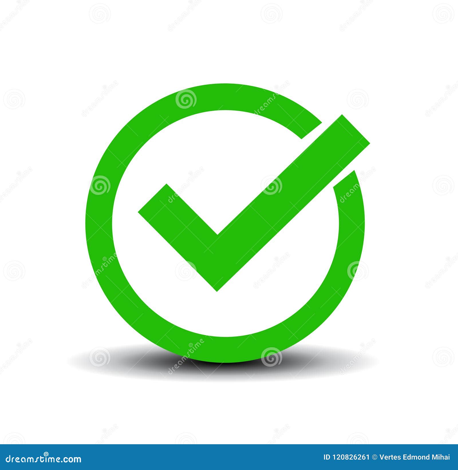 Icon of check box stock vector. Illustration of cross - 120826261
