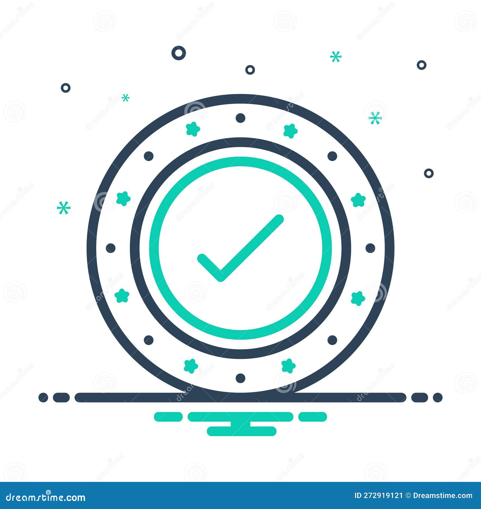 Mix Icon for Check, Cheque and Confirm Stock Vector - Illustration of ...