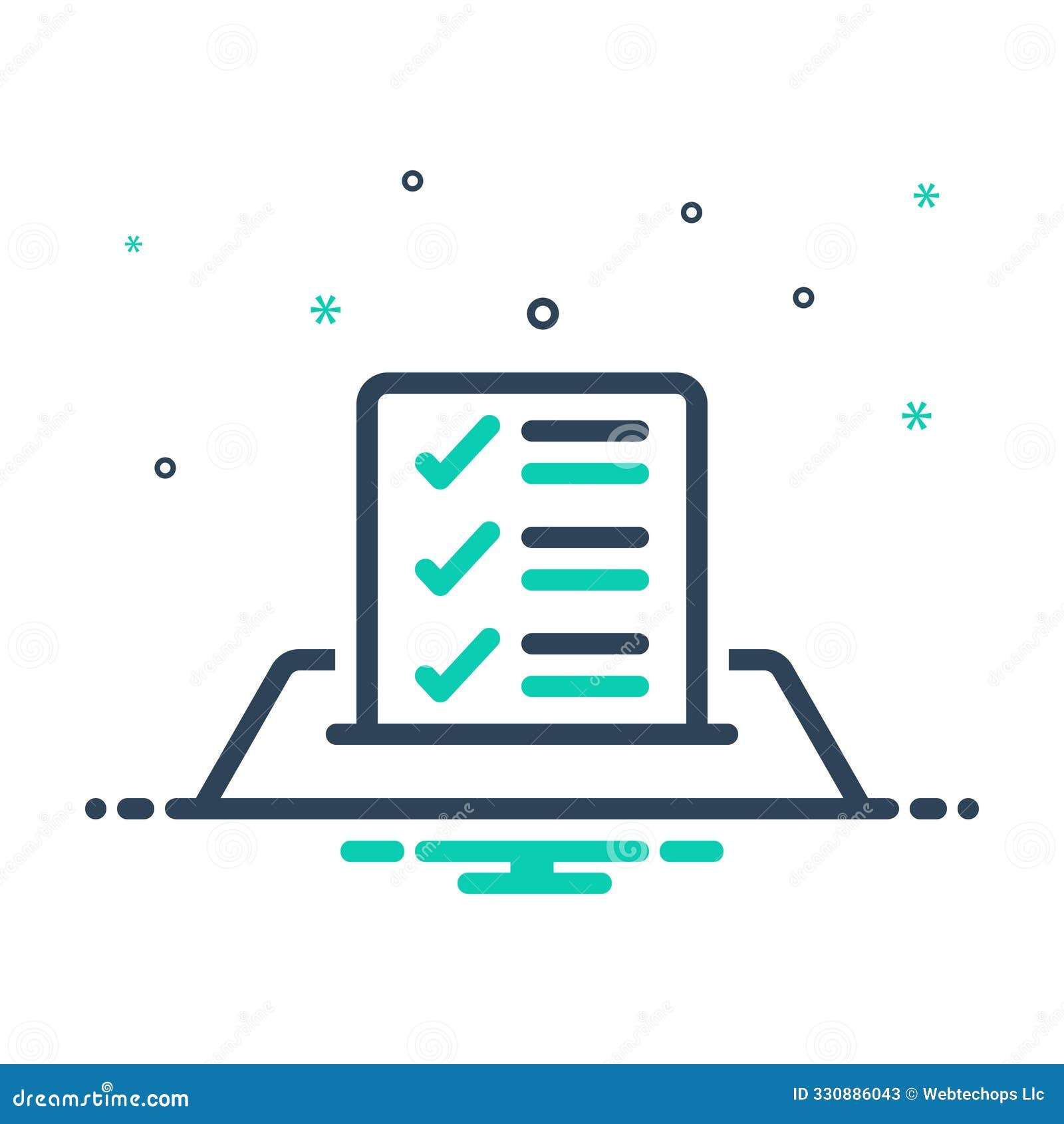 Checkbox Or Tick Icon. Modern Check Mark Design Cartoon Vector ...