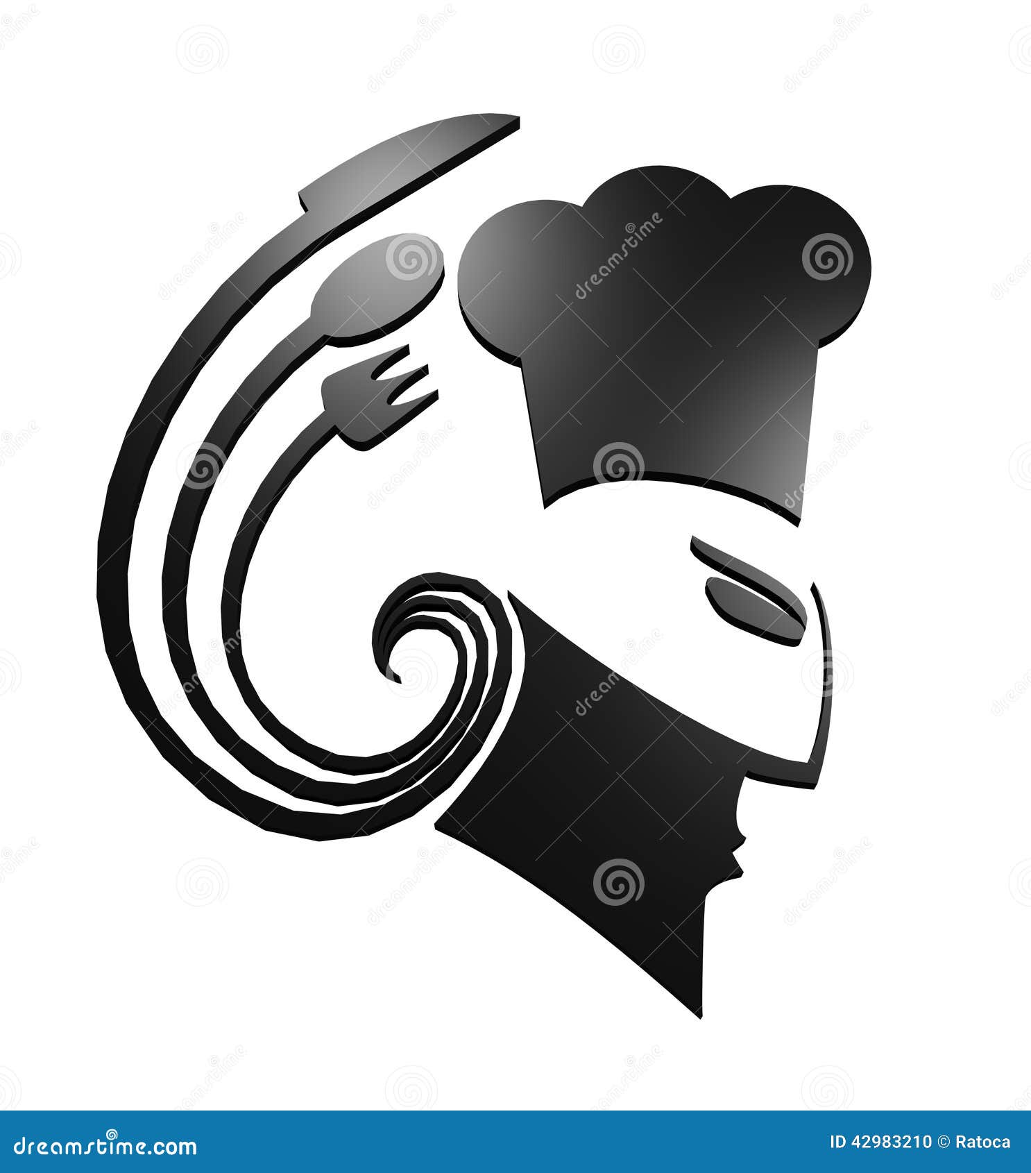 Icon chef stock illustration. Illustration of lunch, cuisine - 42983210