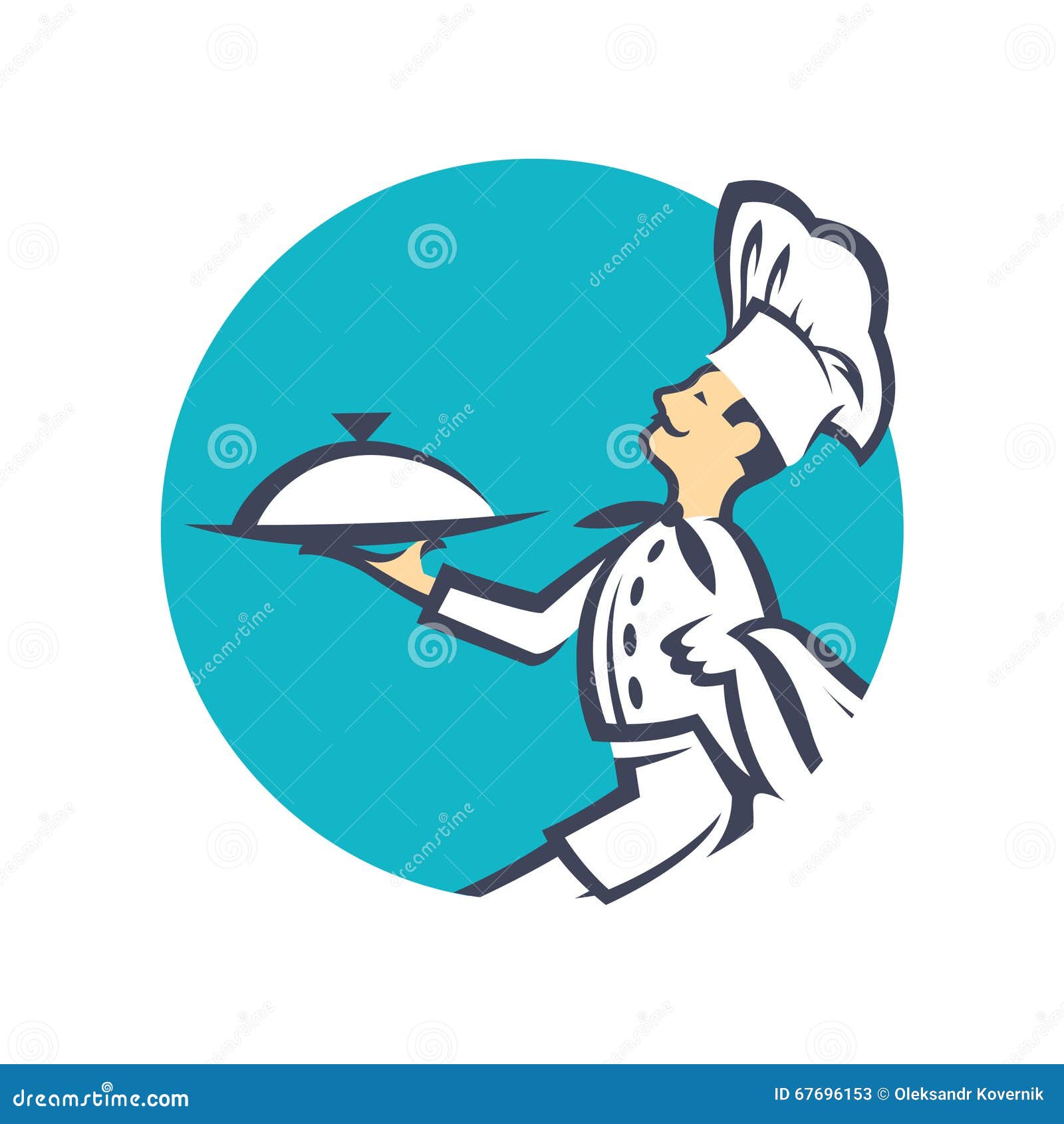 Icon with chef stock vector. Illustration of cook, menu - 67696153