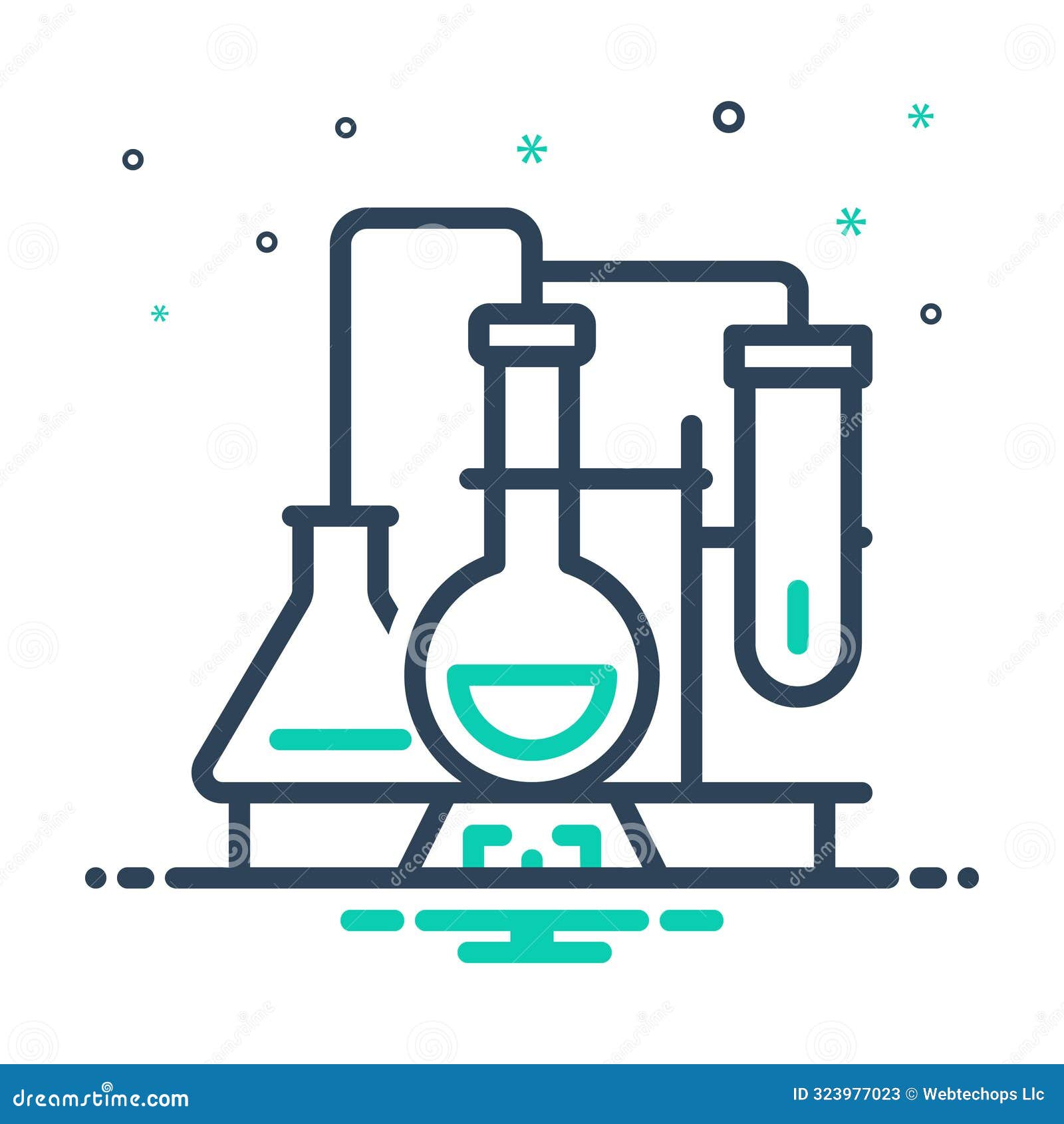 Mix Icon for Chemistry, Laboratory and Lab Stock Illustration ...