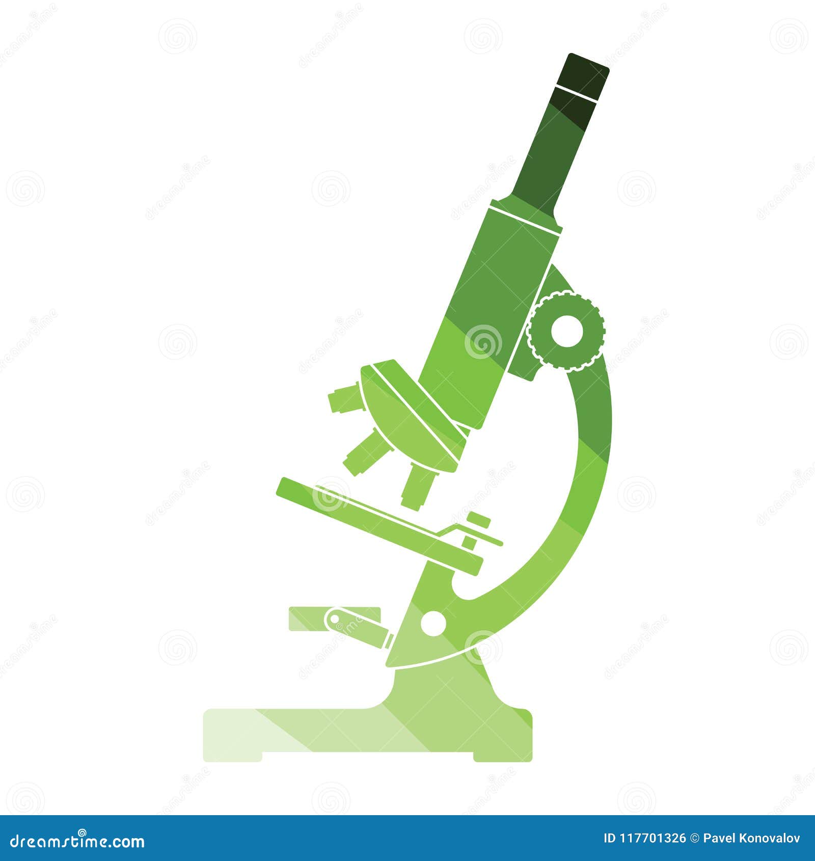 Icon of Chemistry Microscope Stock Vector - Illustration of device ...