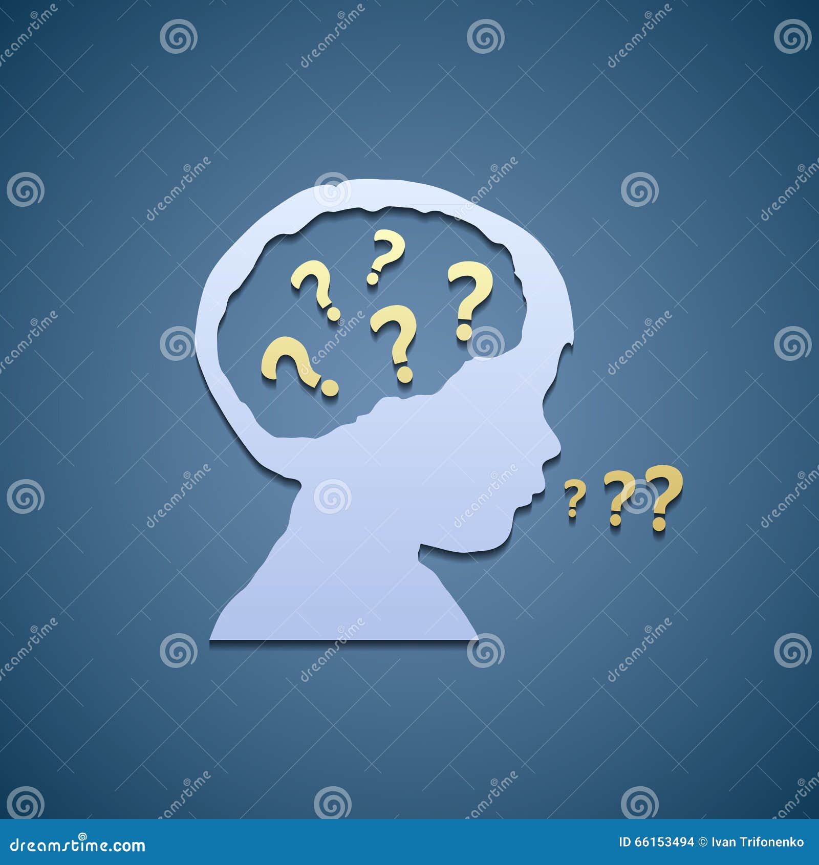 Icon Child and Question Marks. Stock Vector - Illustration of children ...