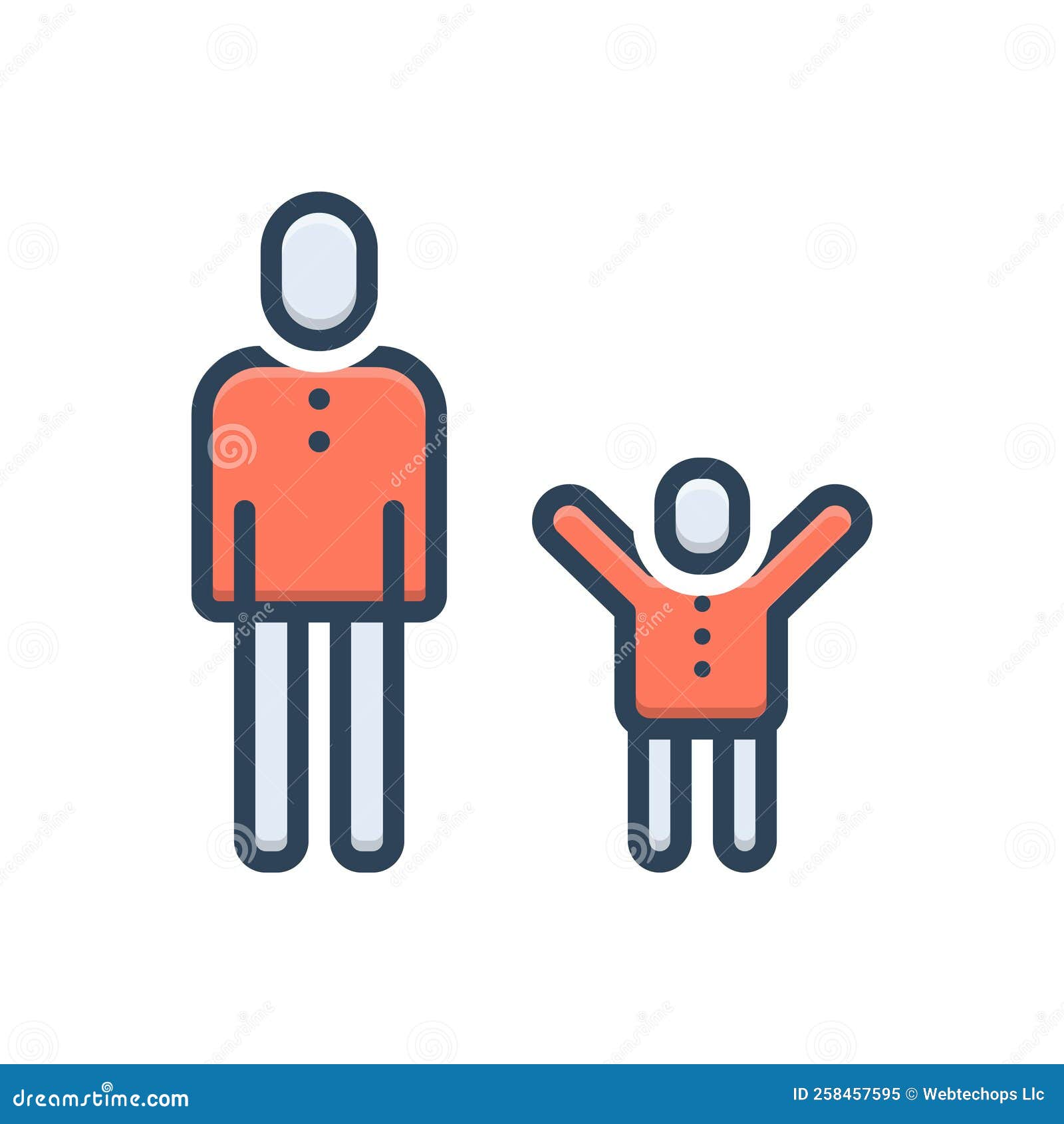 Color Illustration Icon for Childhood, Infancy and Babyhood Stock ...