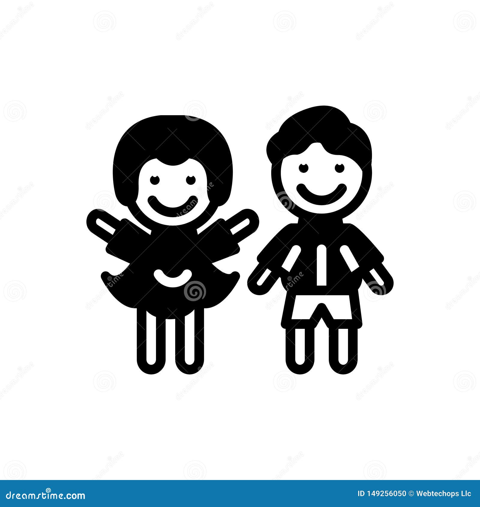 Brood, Children, Descendant Icon. Blue Color Design Royalty-Free Stock ...