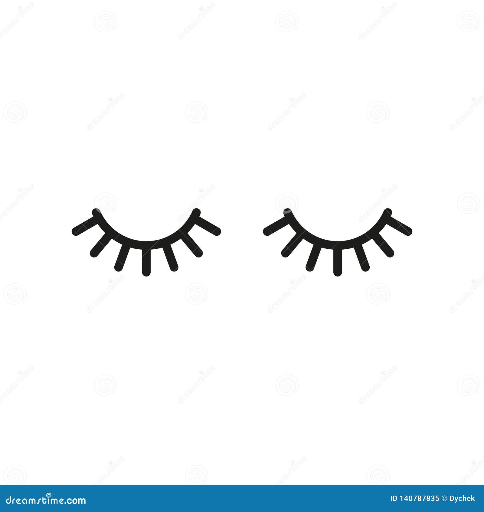 Icon of the Cilia. Simple Vector Illustration Stock Vector ...