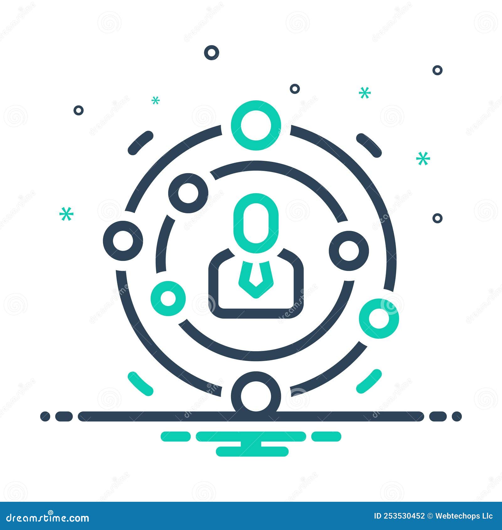 Mix Icon for Cio, Business Man and Chief Stock Vector - Illustration of ...