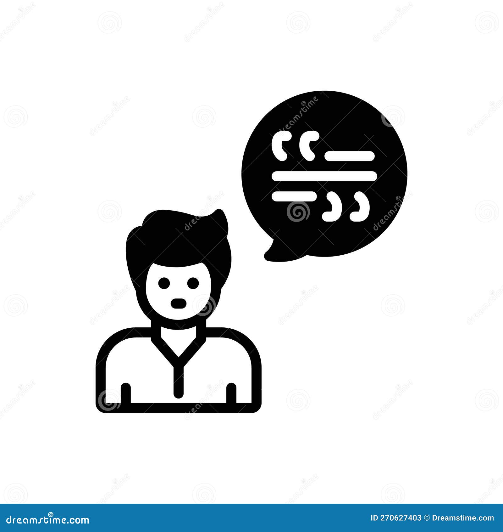 Black Solid Icon for Citations, Quotation and Comma Stock Vector ...