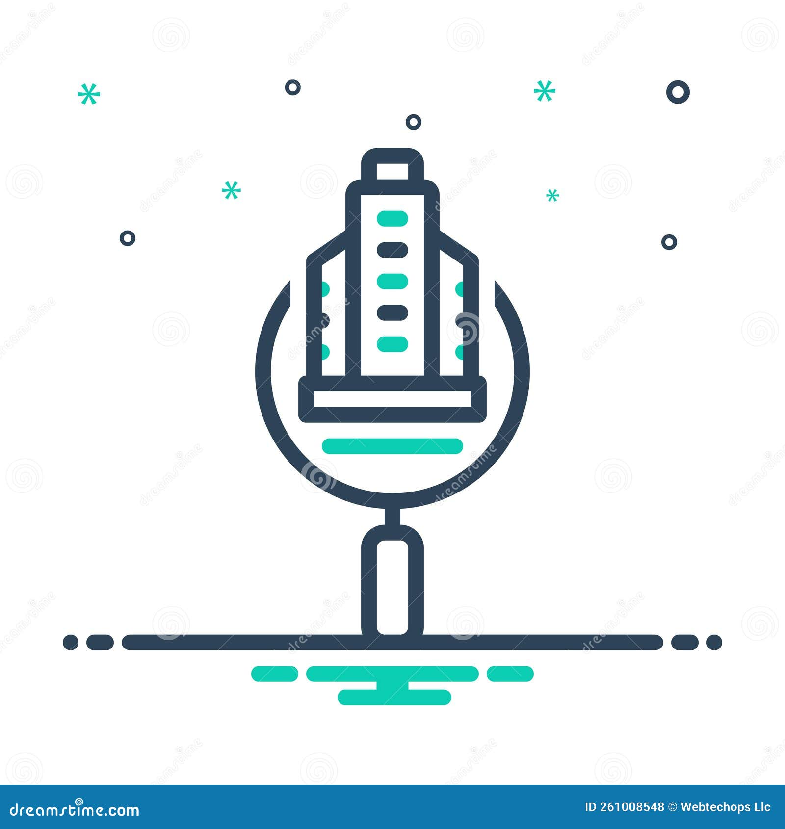 Mix Icon for Citysearch, Metropolitan and Building Stock Vector ...