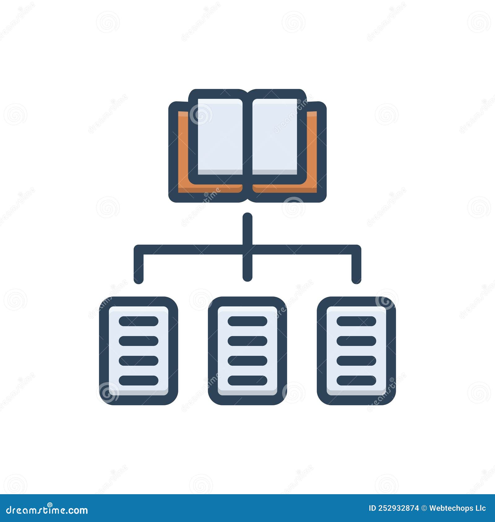 Color Illustration Icon For Classification, Categorization And ... Color Illustration Icon For Classification, Categorization And ...