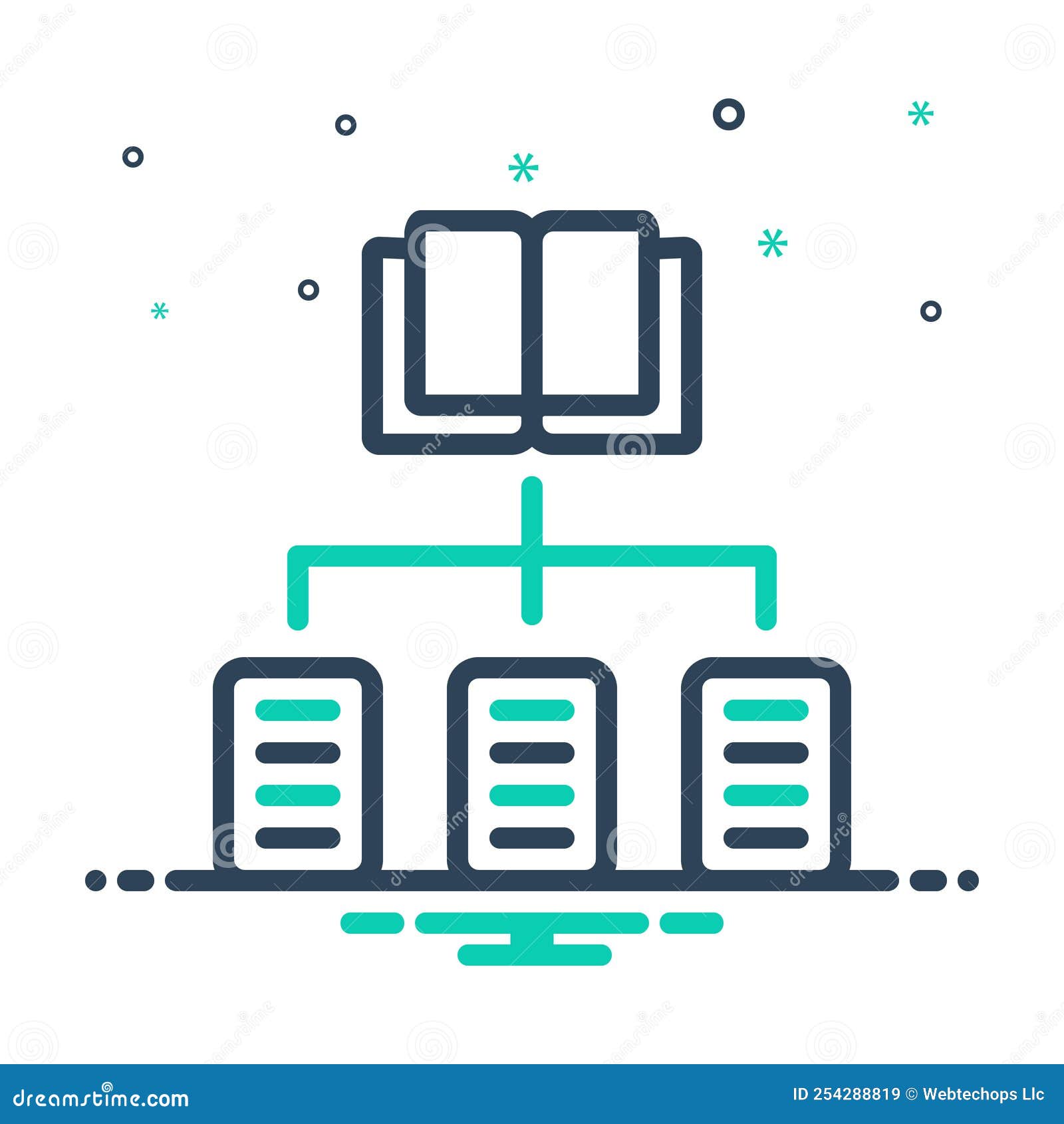 Mix Icon for Classification, Categorization and Folder Stock Vector ...