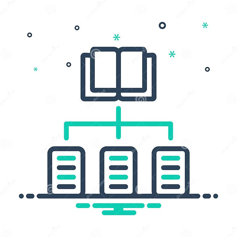 Mix Icon for Classification, Categorization and Folder Stock Vector ...