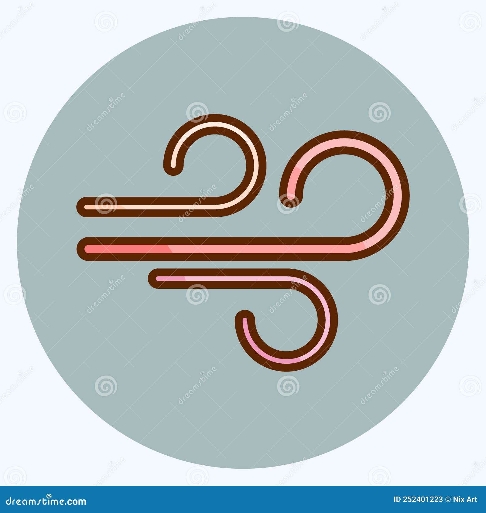 Icon Clean Air. Suitable for Education Symbol. Flat Style. Simple ...