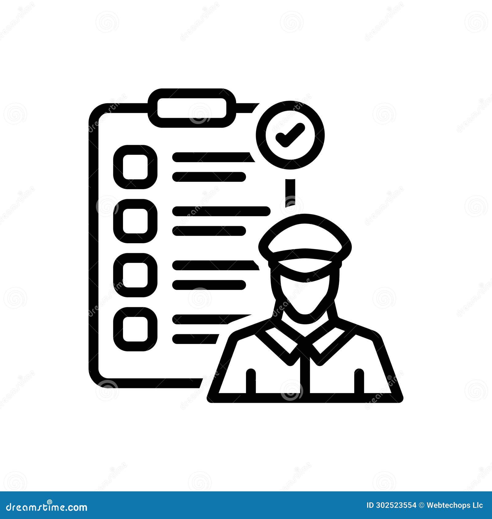 Black Line Icon for Clearance, Customs and Delivery Stock Vector ...