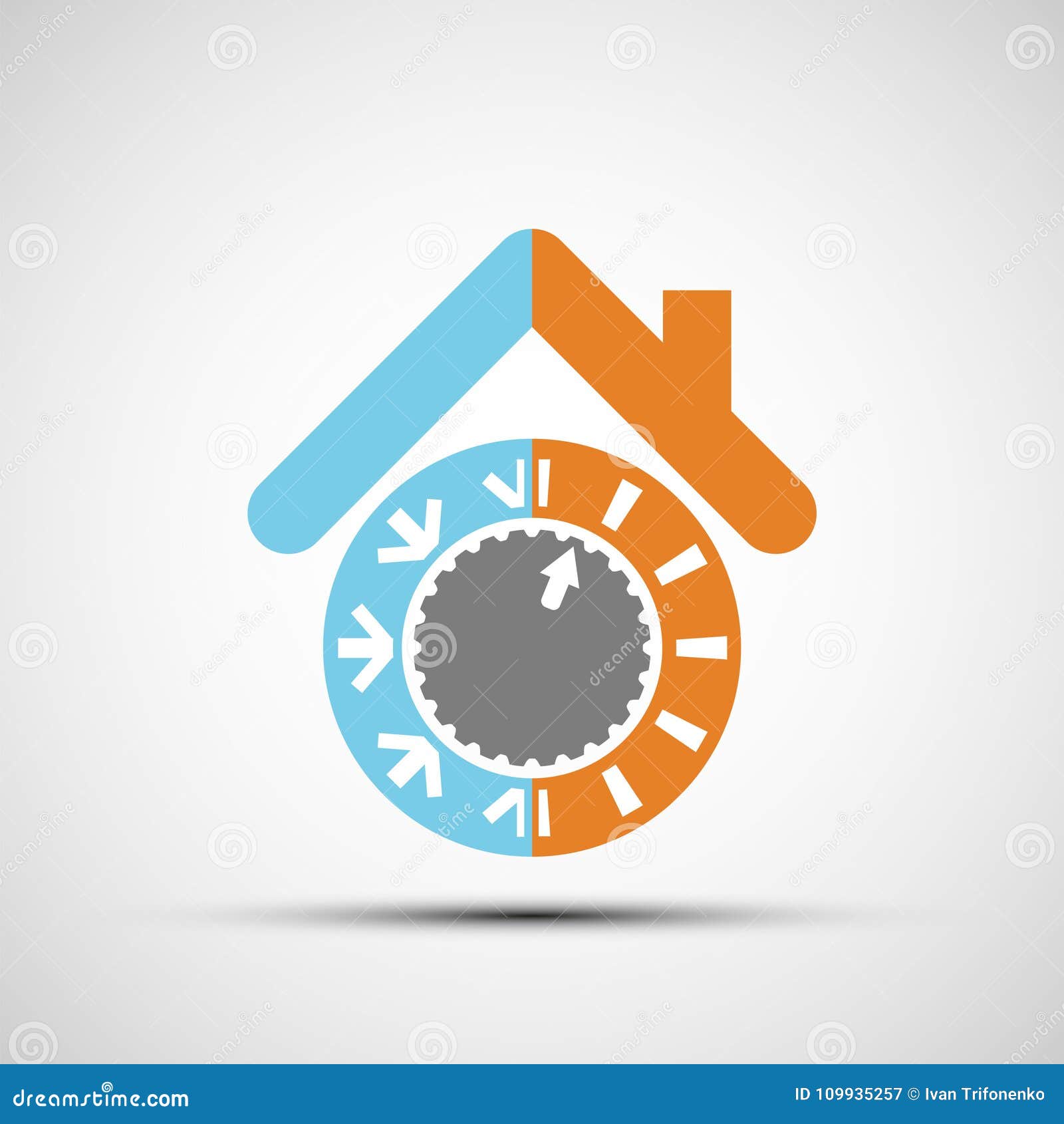 Icon climate control stock vector. Illustration of conditioning - 109935257