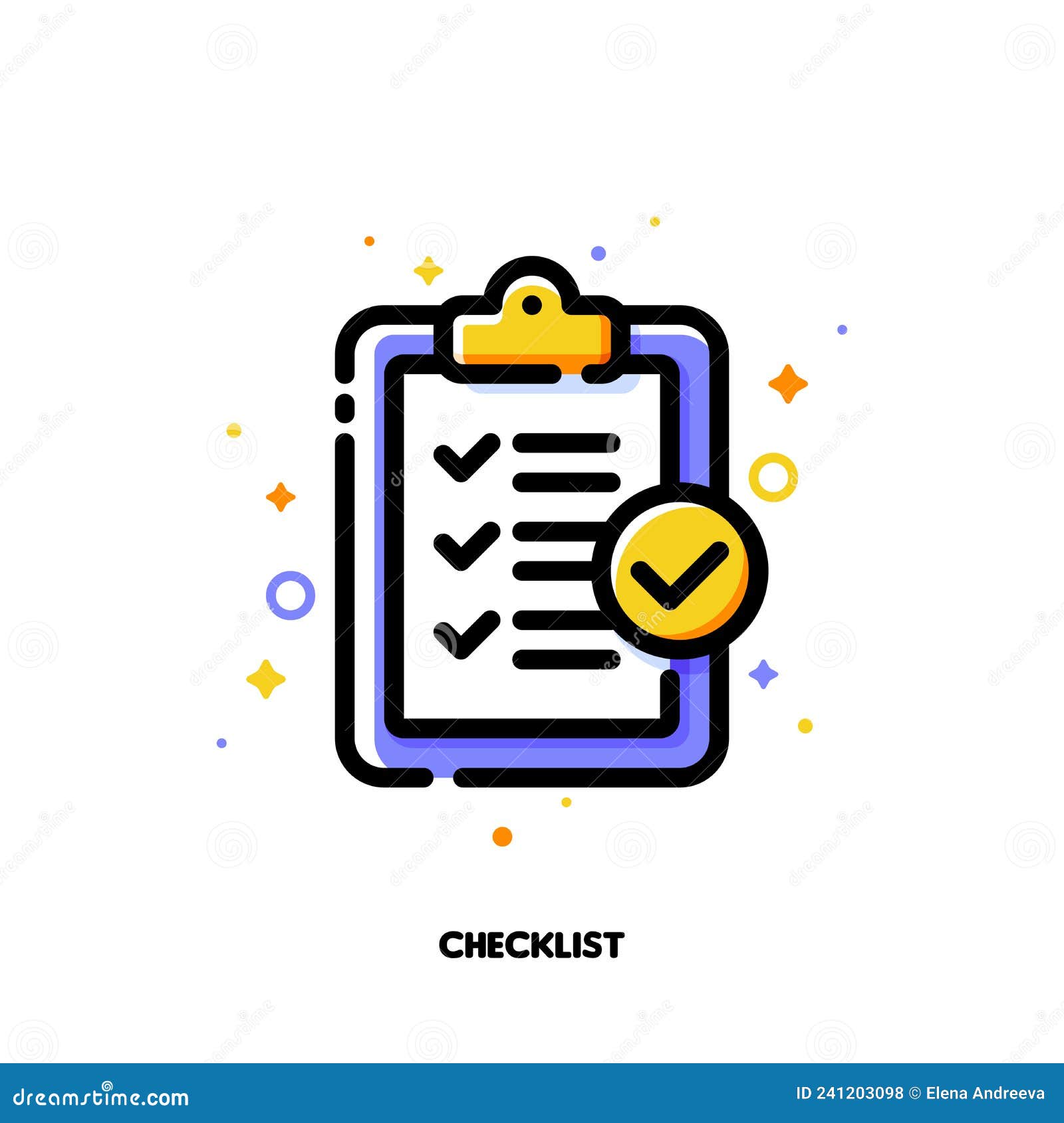 Icon Of Clipboard With Checkmarks On Paper Sheet For Checklist Concept ... Icon Of Clipboard With Checkmarks On Paper Sheet For Checklist Concept ...