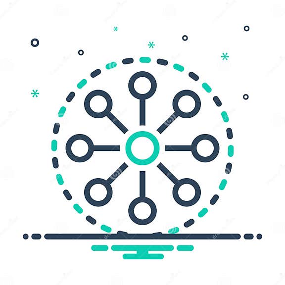 Mix Icon for Clusters, Group and Collection Stock Illustration ...