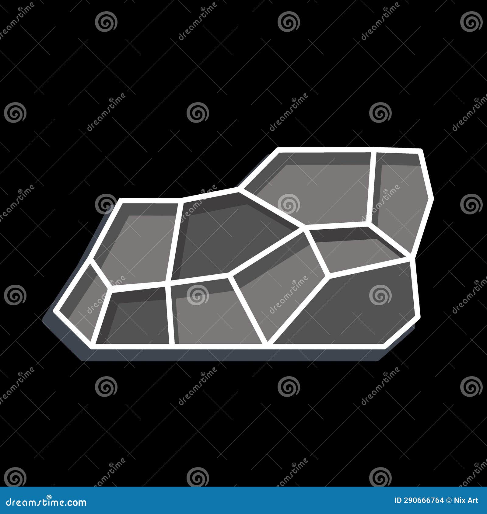 Icon Coal. Related To Mining Symbol. Glossy Style. Simple Design ...