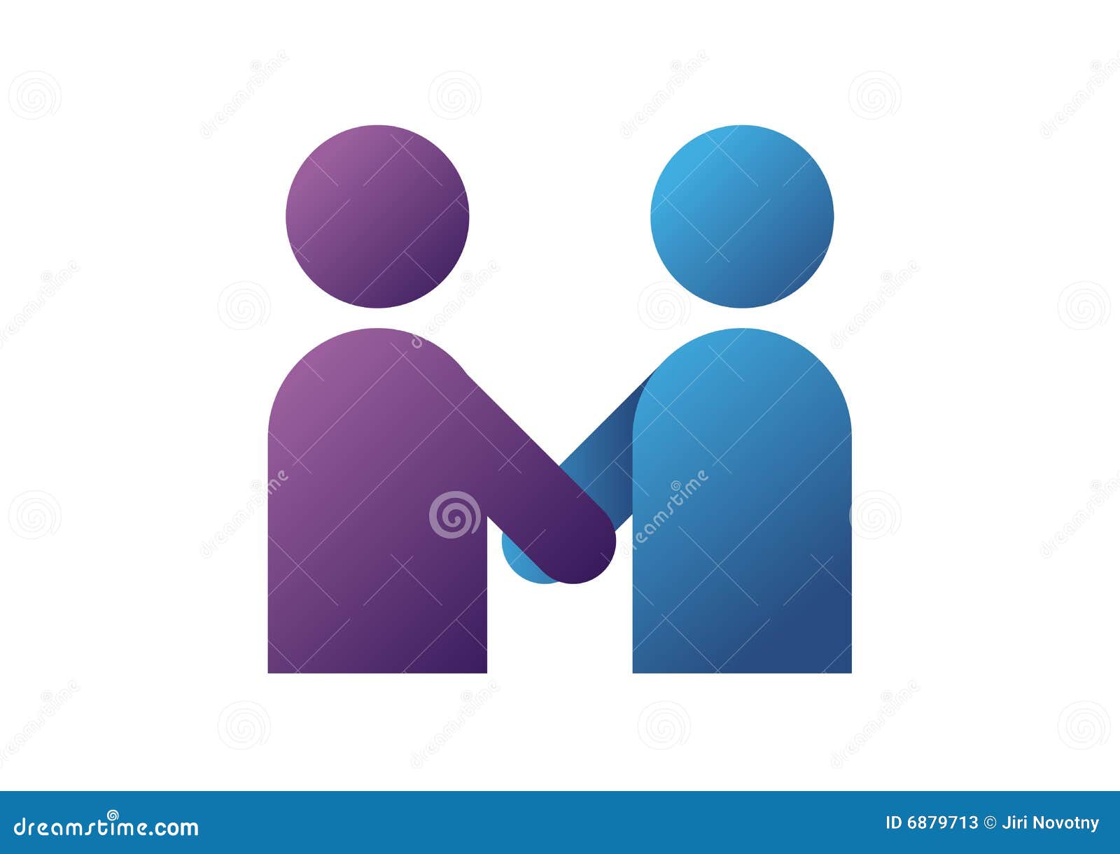 Icon of colaboration stock vector. Illustration of partnership - 6879713