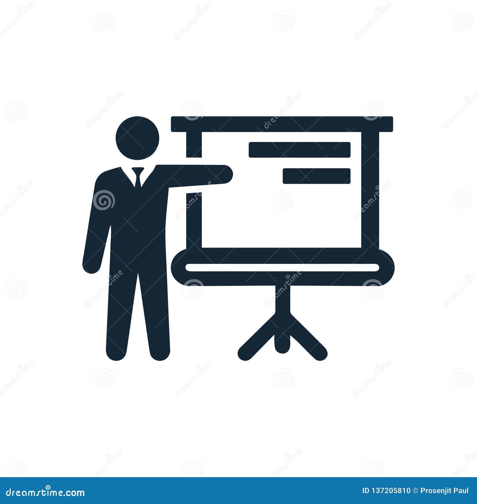 Business Training , Teaching , Presentation , Conference Blue Icon ...