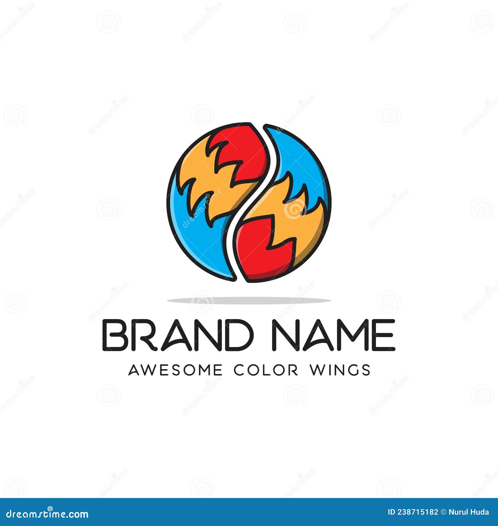 Icon Colorful Wing Logo Design, Parrot Logo, Modern,conceptual,idea ...