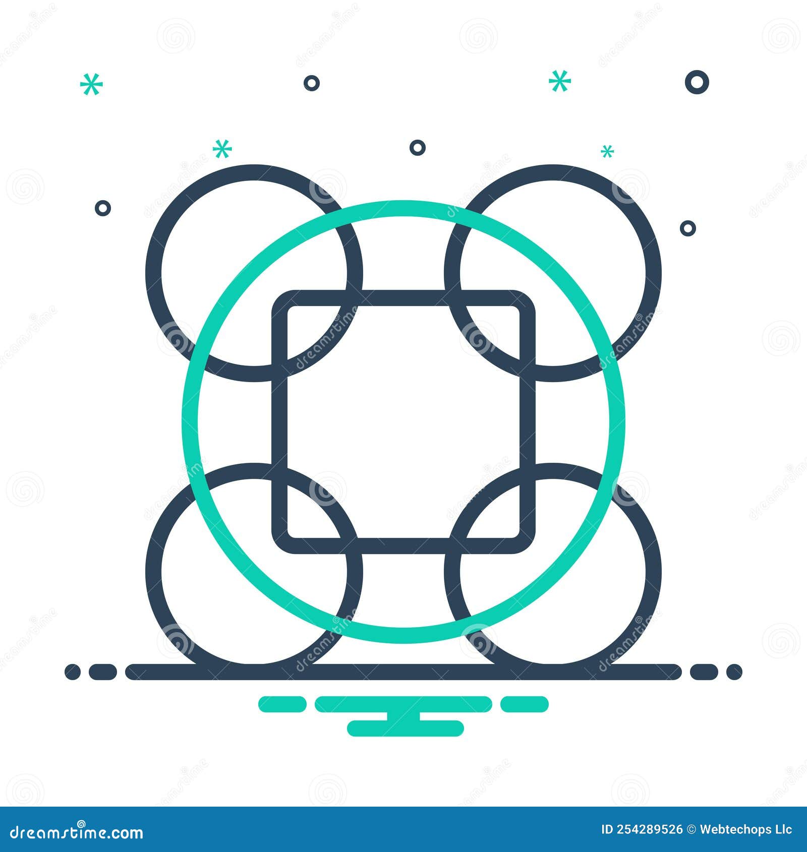 Mix Icon for Combinations, Merger and Combo Stock Vector - Illustration ...