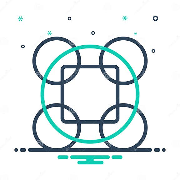 Mix Icon for Combinations, Merger and Combo Stock Vector - Illustration ...