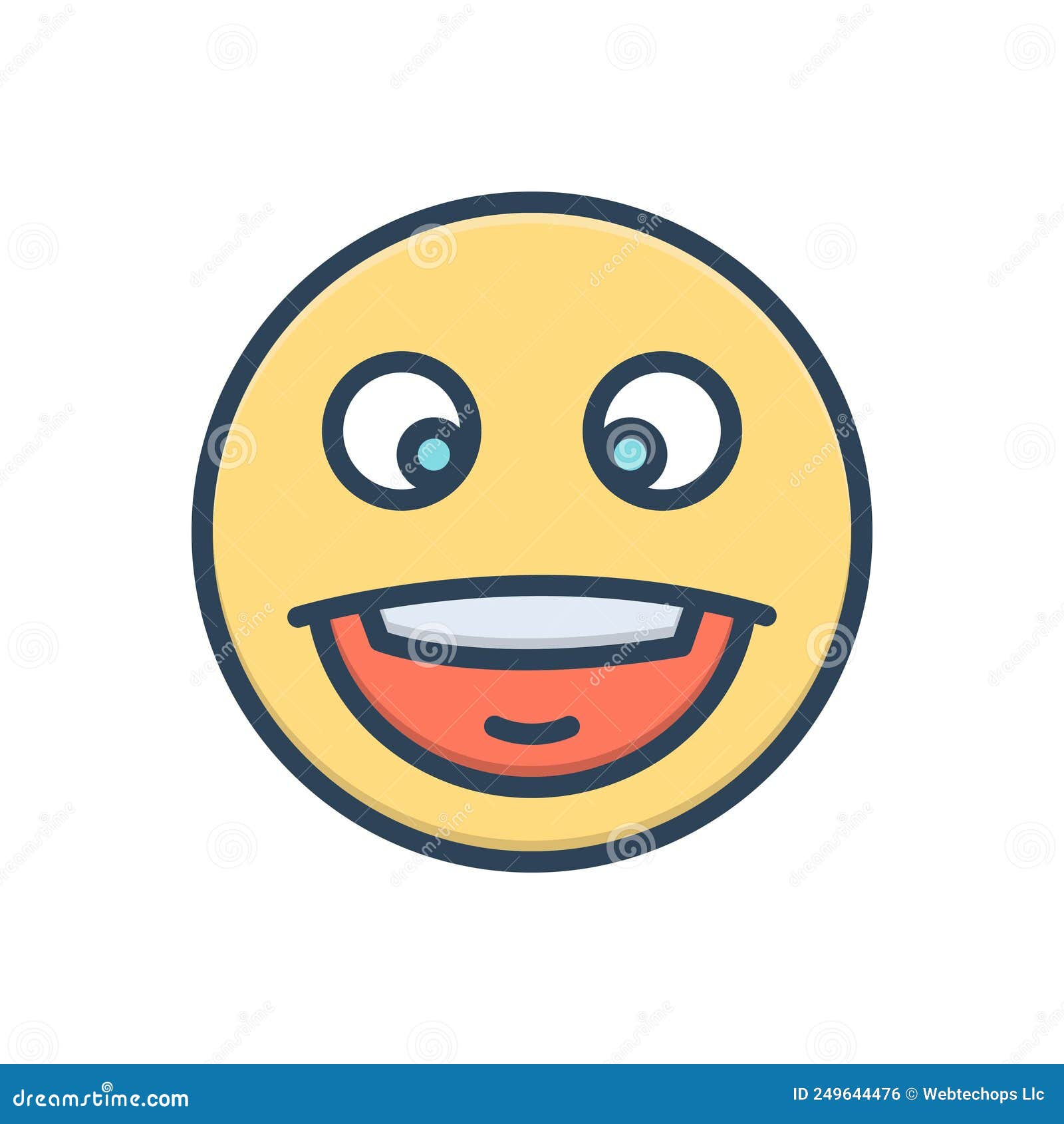 Color Illustration Icon for Comic, Humorous and Funny Stock Vector ...