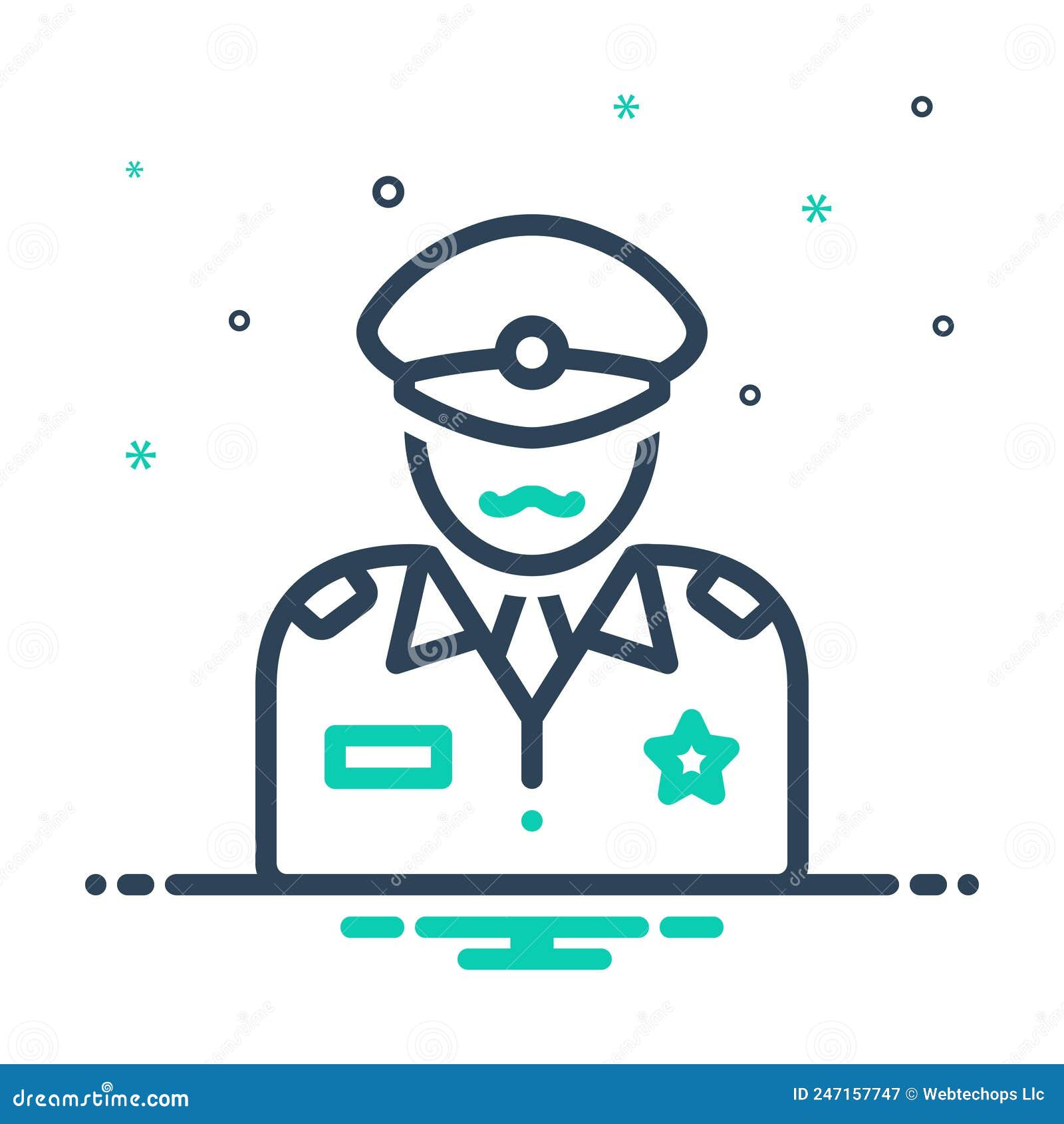 Mix Icon for Commander, Patriot and Commander Stock Vector ...