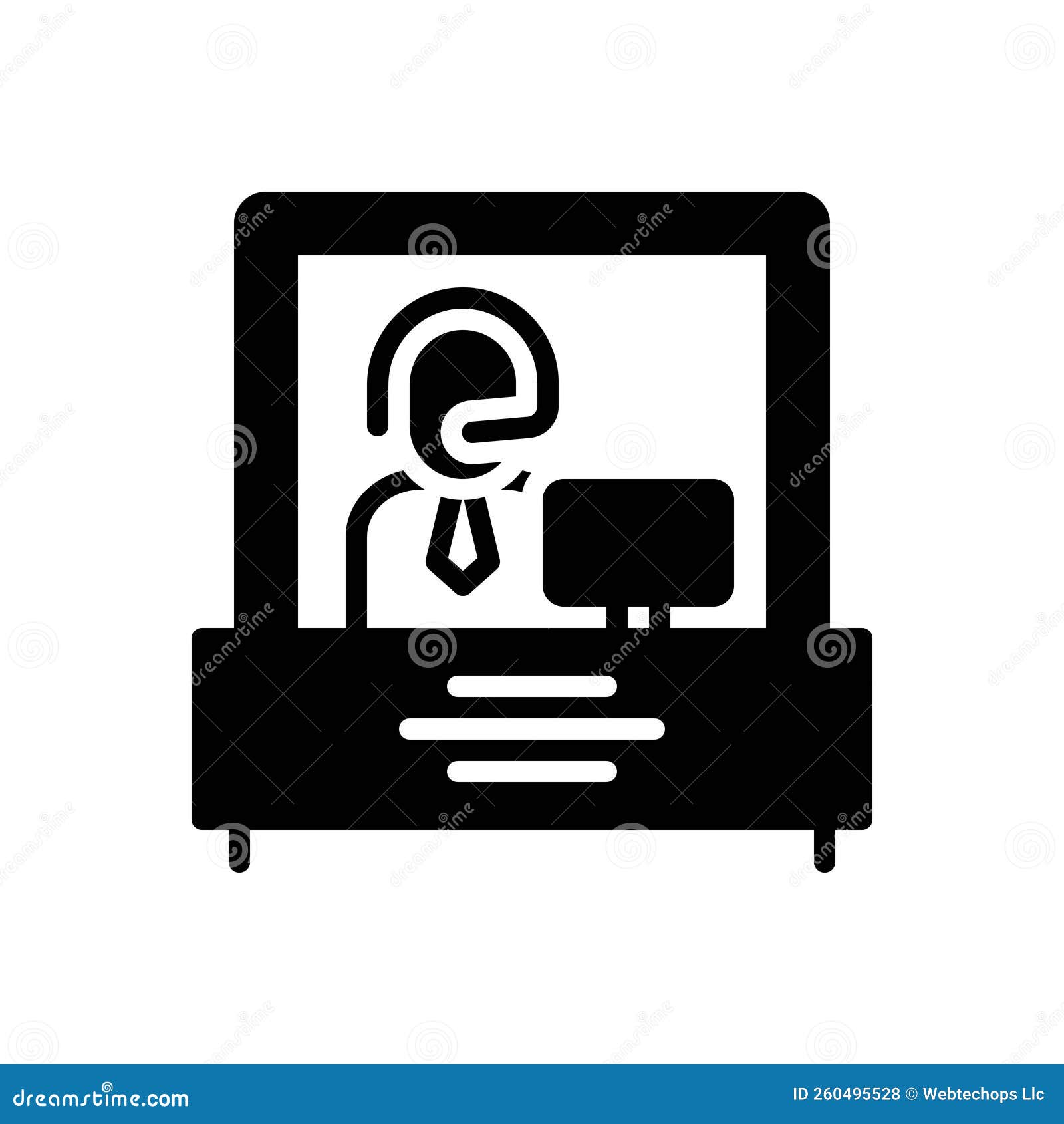 Black Solid Icon for Commentary, Commentator and Comment Stock Vector ...
