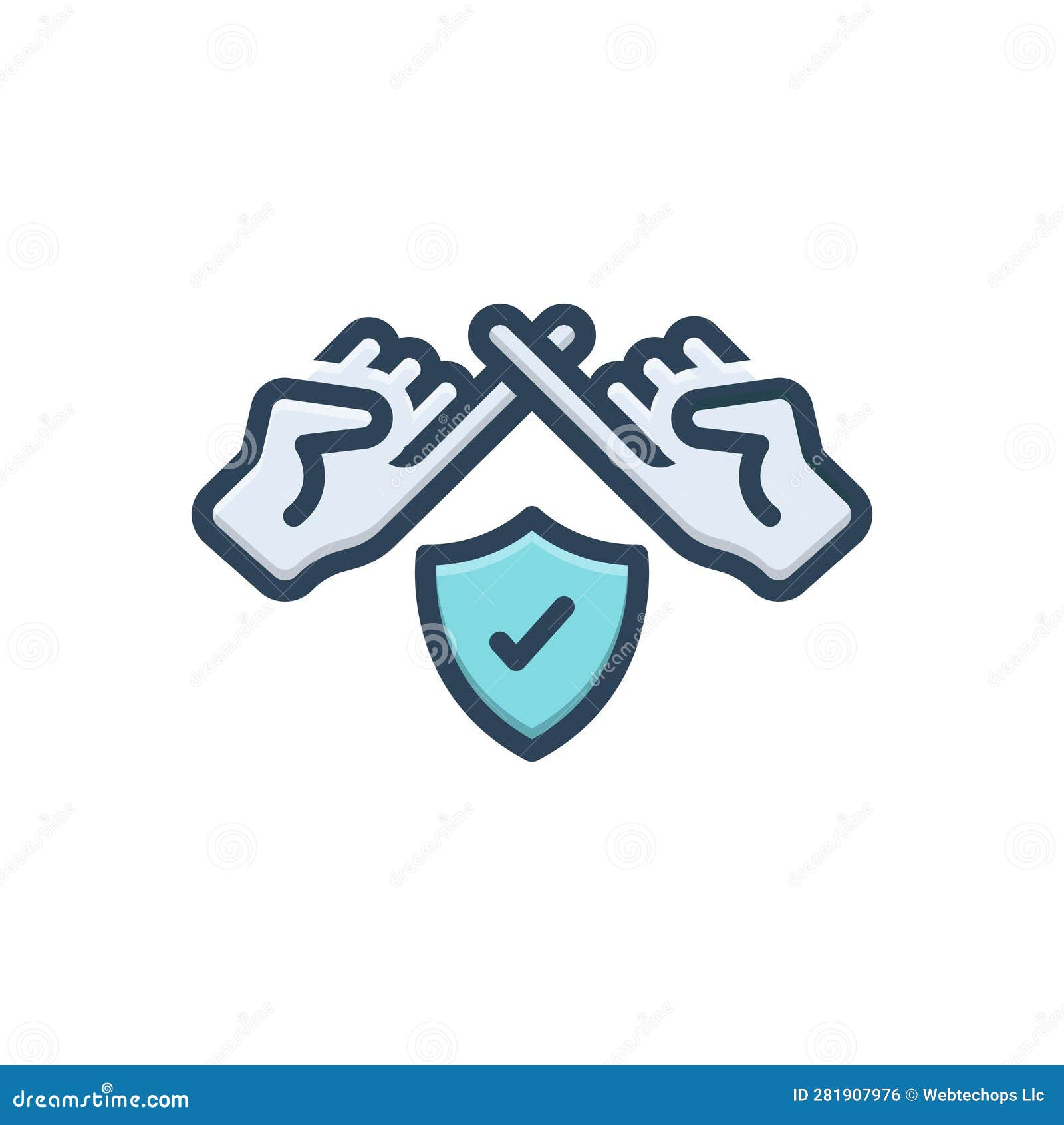 Black Solid Icon for Commitment, Dedication and Swear Stock Vector ...